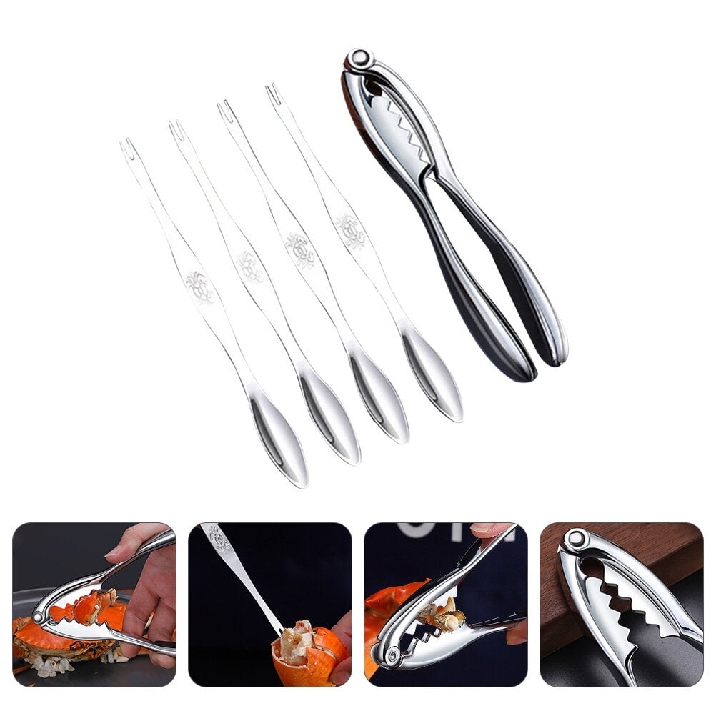 Masteelf 1 Set of 5 Pcs Stainless Steel Crab Tool Crab Peel Shrimp ...