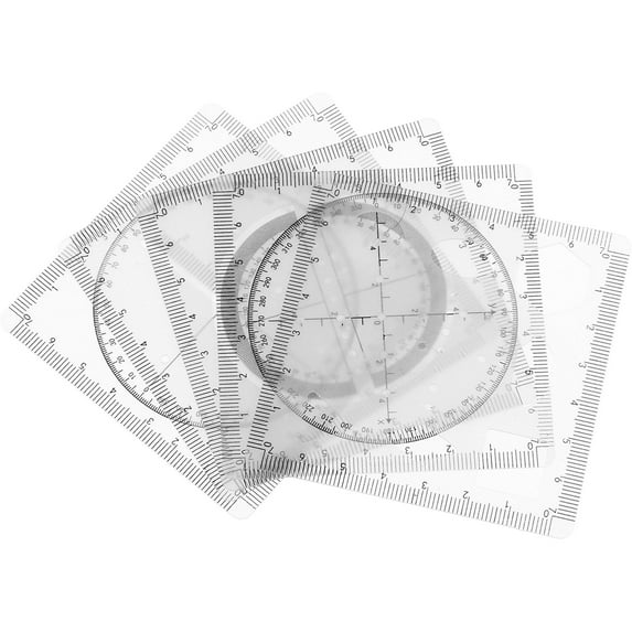 1 Set of Math Functions Drawings Template Stencil Plastic Measuring Template Ruler for Drafting ...
