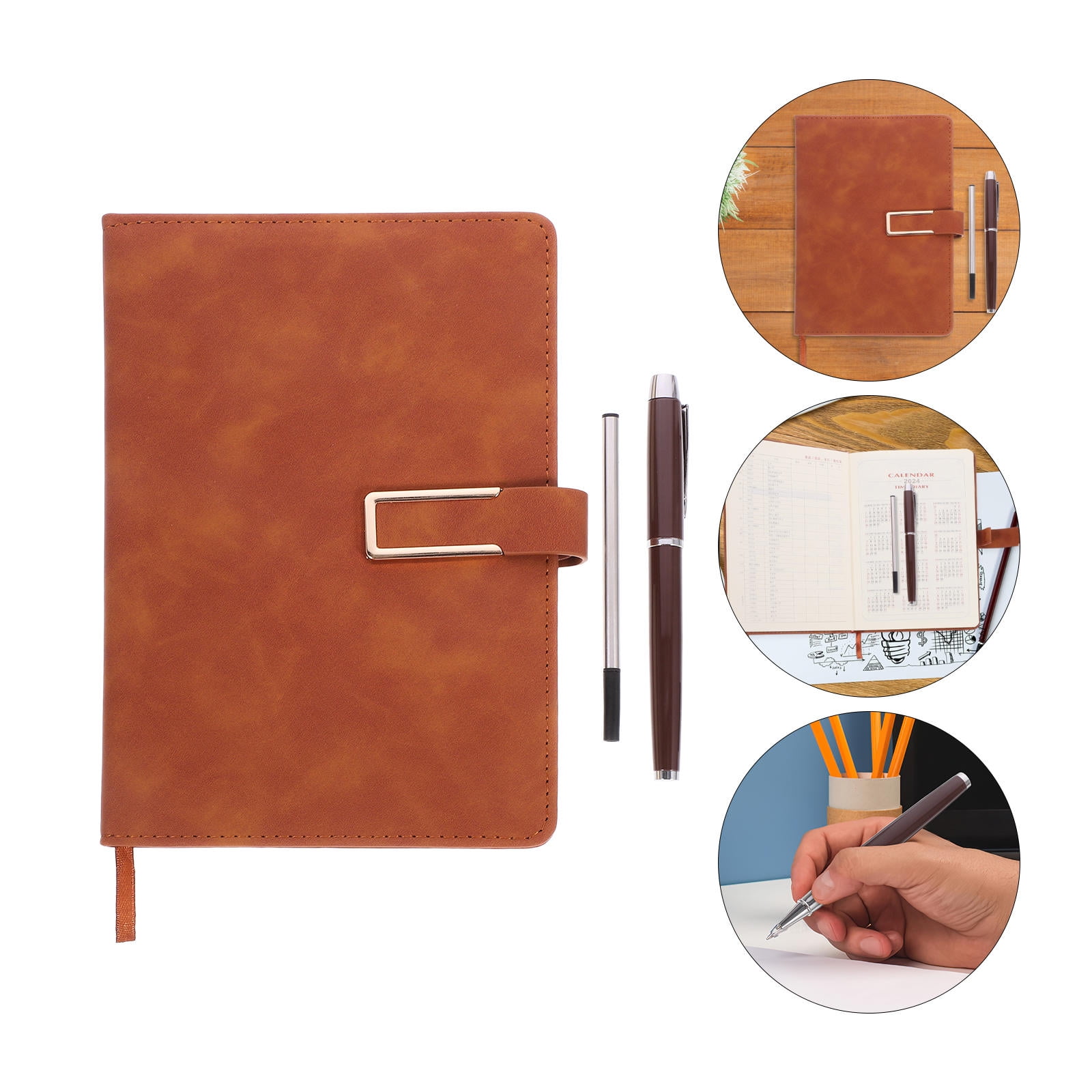 Masteelf 1 Set of Retro Writing Notepad Business Conference Notebook ...
