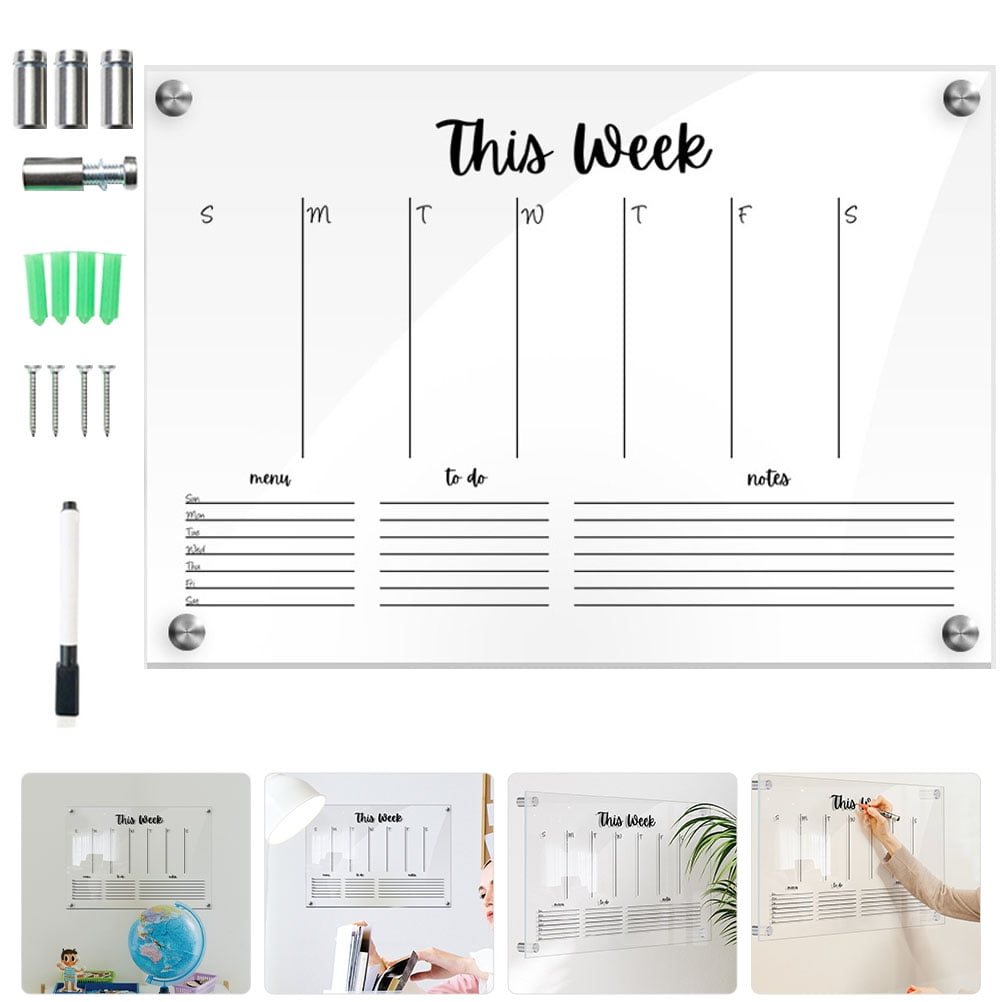 Masteelf 1 Set of Transparent Whiteboard Simple Handwritten Message ...