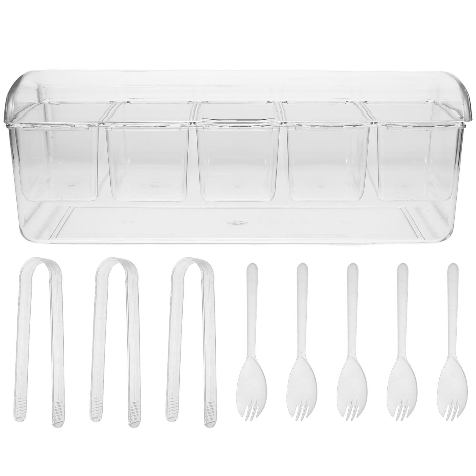 Masteelf 1 set of Containers for Fridge Ice Chilling Salad Holder for ...