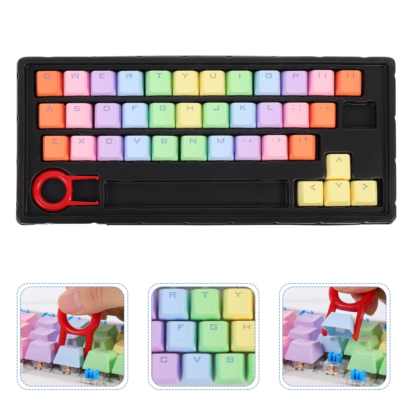 Masteelf 1 set of Colorful Keyboard Key Home Computer DIY Keycaps Kit ...