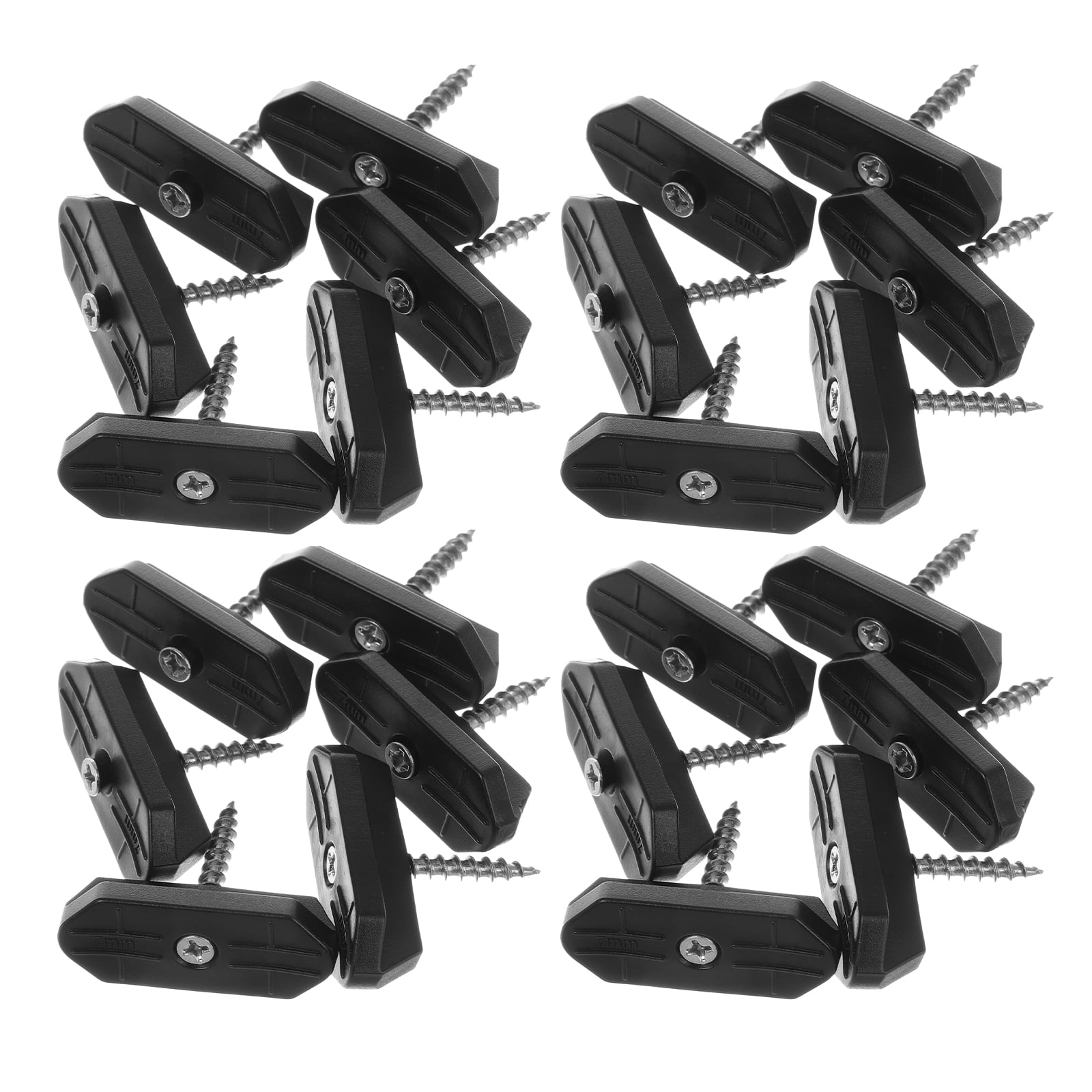 1 Set of Hidden Deck Clips Plastic Fasteners with Screws for Composite ...