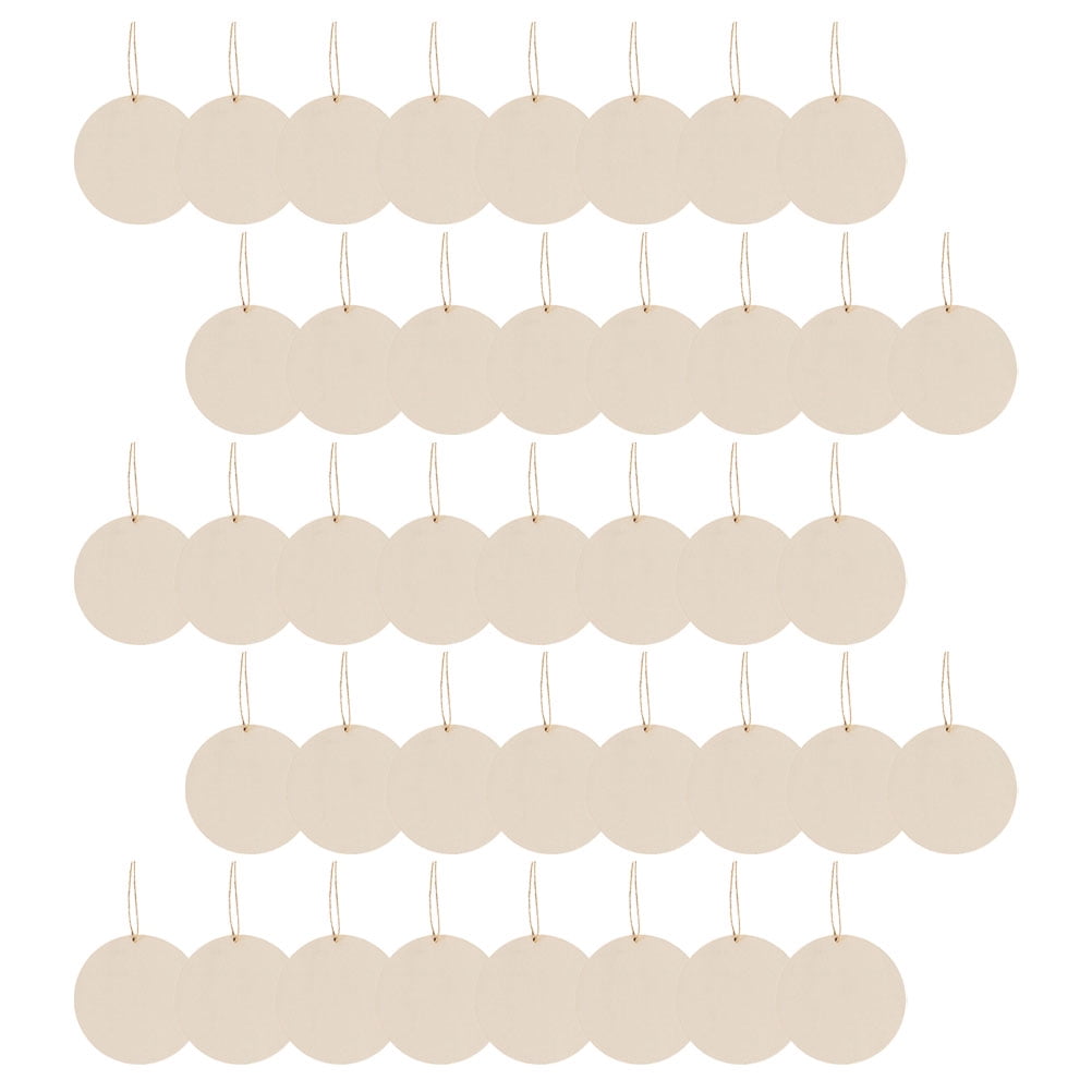 Masteelf 1 set of Round Wood Slices Unfinished Wood Cutouts Rustic Wood ...