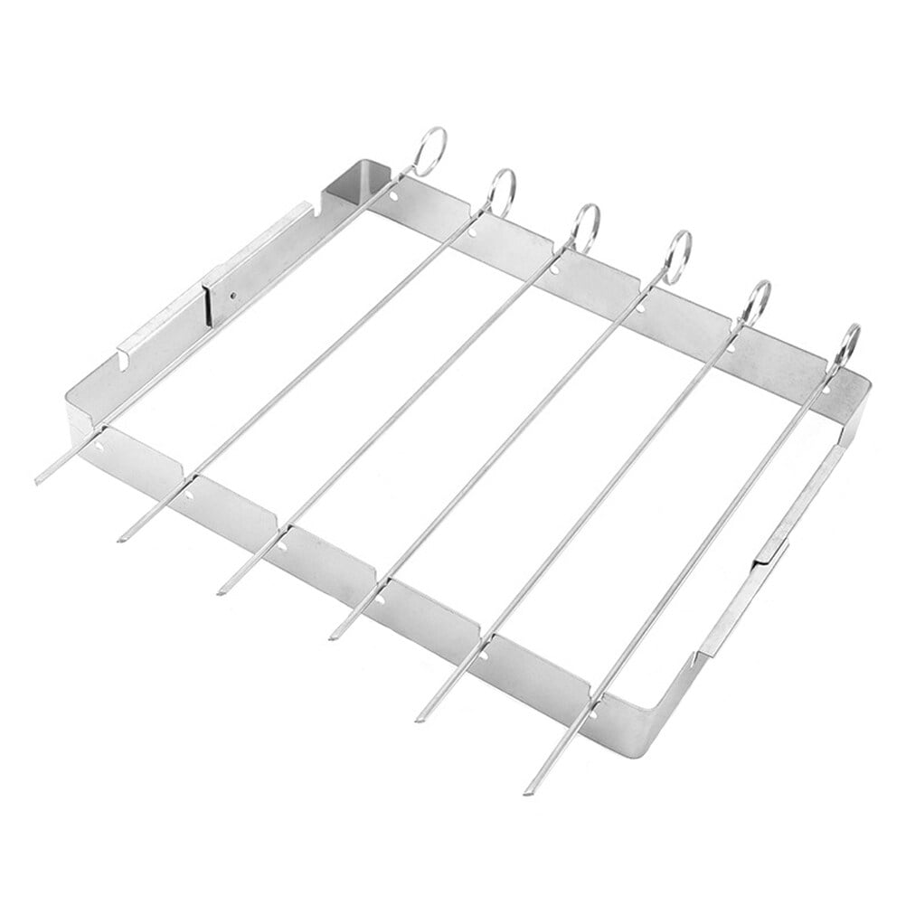 Masteelf 1 set of Skewer Rack Heat-Resistant BBQ Skewers Portable ...