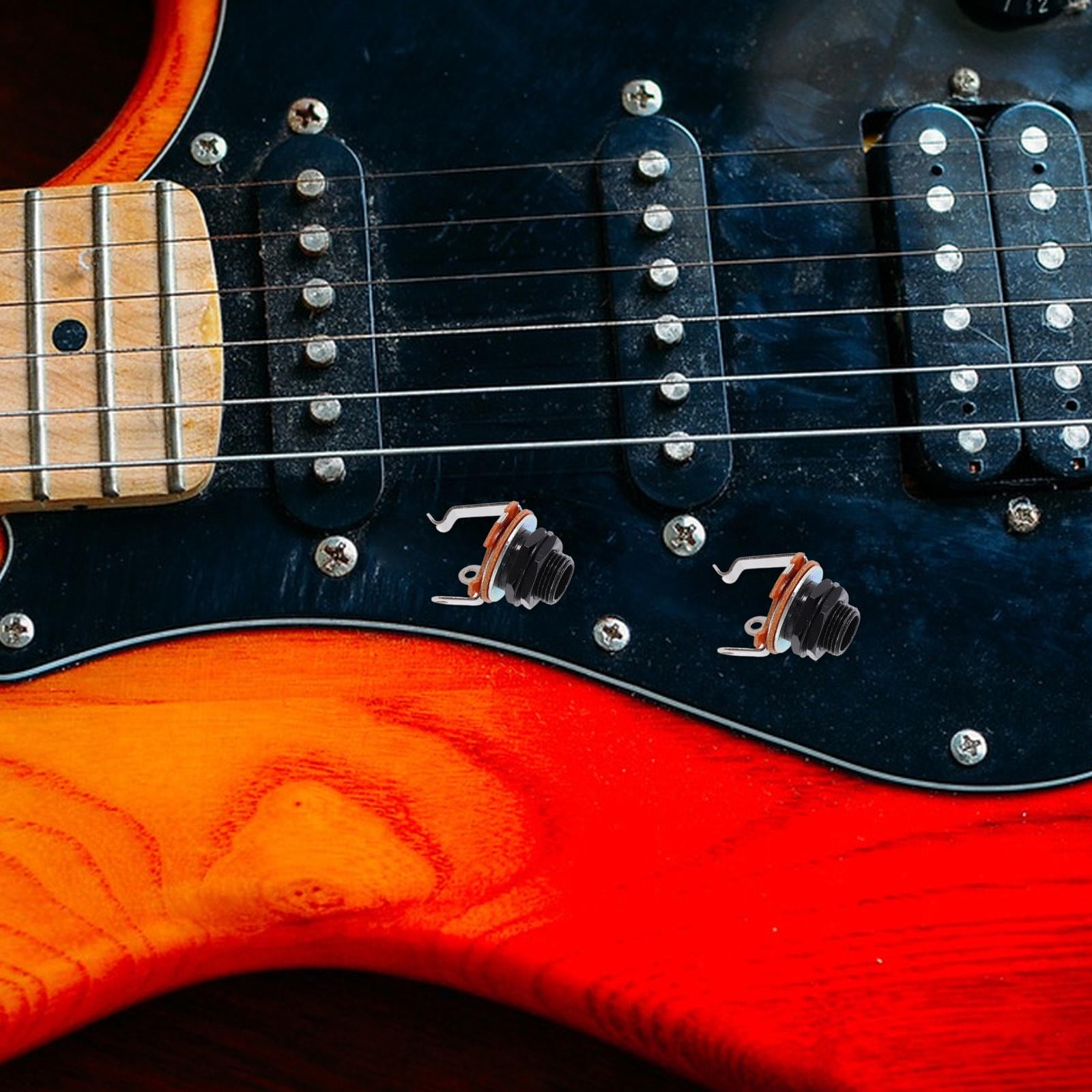 Masteelf 10 PCS 1/4 Inch 6.35mm Mono Guitar Jack Socket Connector ...