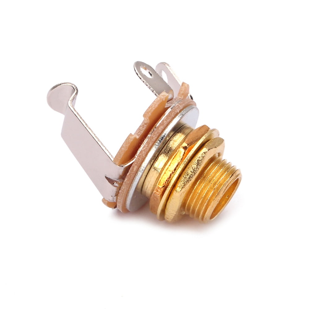 Masteelf 10 PCS 1/4 Inch 6.35mm Mono Guitar Jack Socket Connector ...