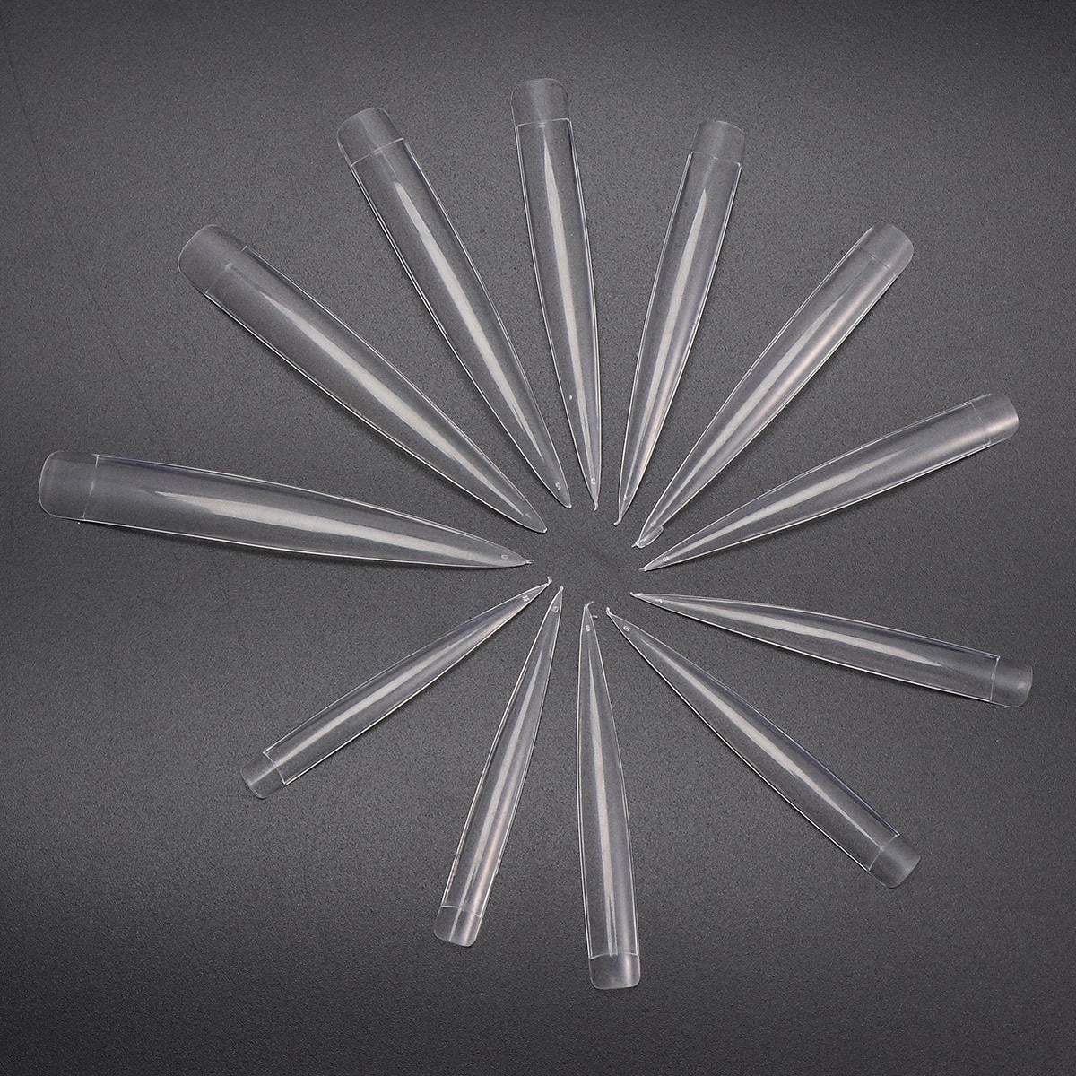 Masteelf 10 Packs of 120PCS False Nail Tips Nail Salon Nail Slices Nail ...
