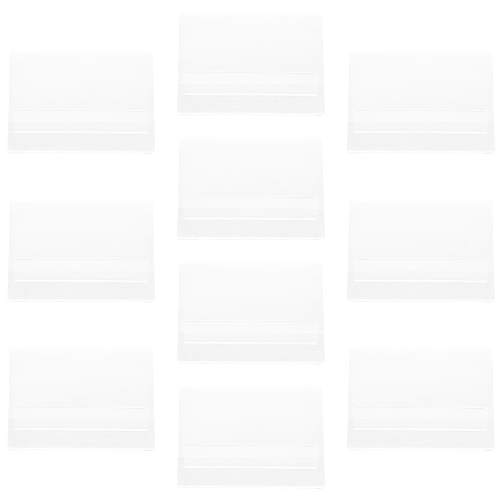 Masteelf 10 Pcs Clear Acrylic Business Card Rack Holder For Desk Or ...