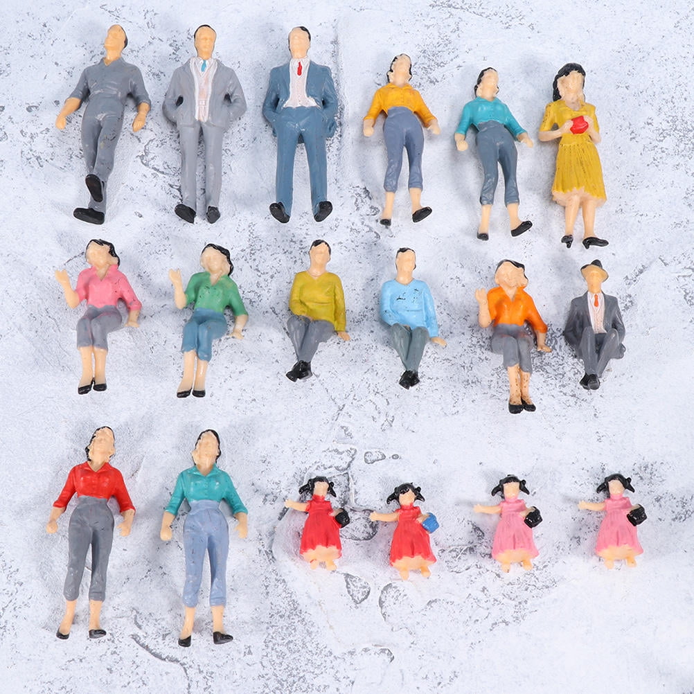 Masteelf 10 Pcs Color Model Villain Family People Figures Models Office ...