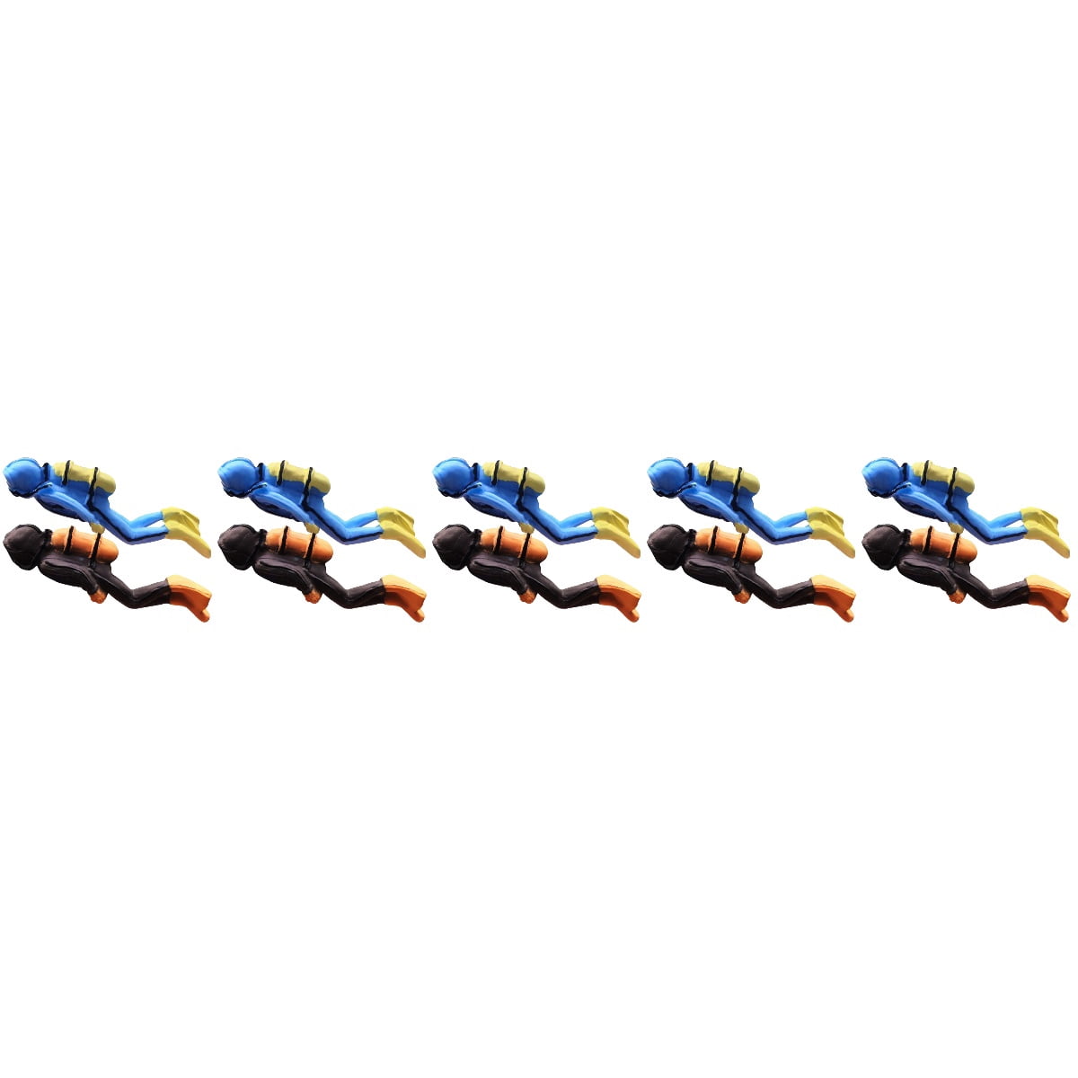 Masteelf 10 Pcs Diver Figurines Underwater Adventure Diver Miniature ...
