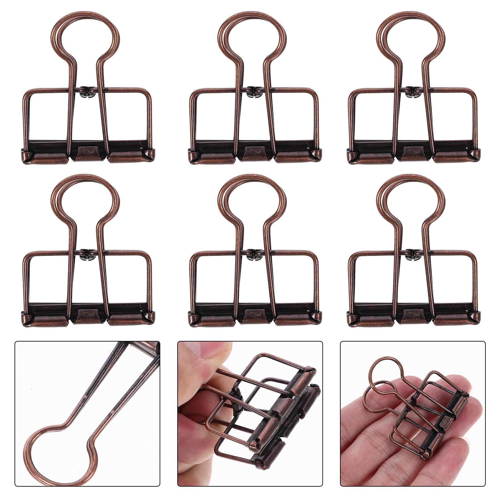 Masteelf 10 Pcs Extra Large Paper Clip White Binder Clips Office ...