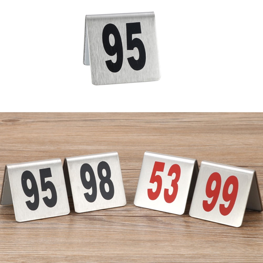 Masteelf 10 Pcs License Plates and Dining Labels Mark Tag Stand ...