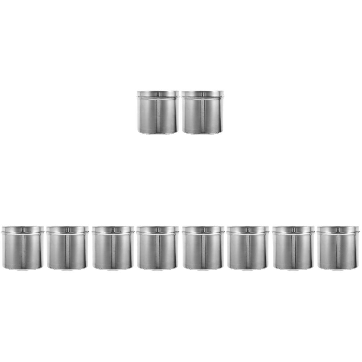 Masteelf 10 Pcs Metal Ointment Jars Iodine Resistant Container Medical ...