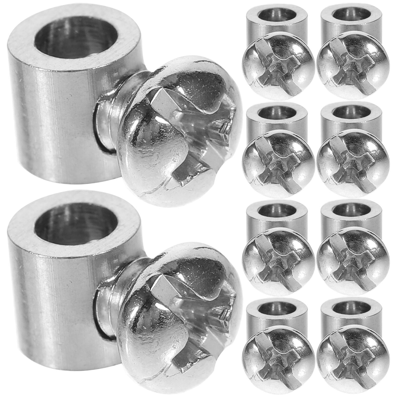 Masteelf 10 Pcs Stainless Steel Wire Fastener Rope Clamp Clamps Heavy ...