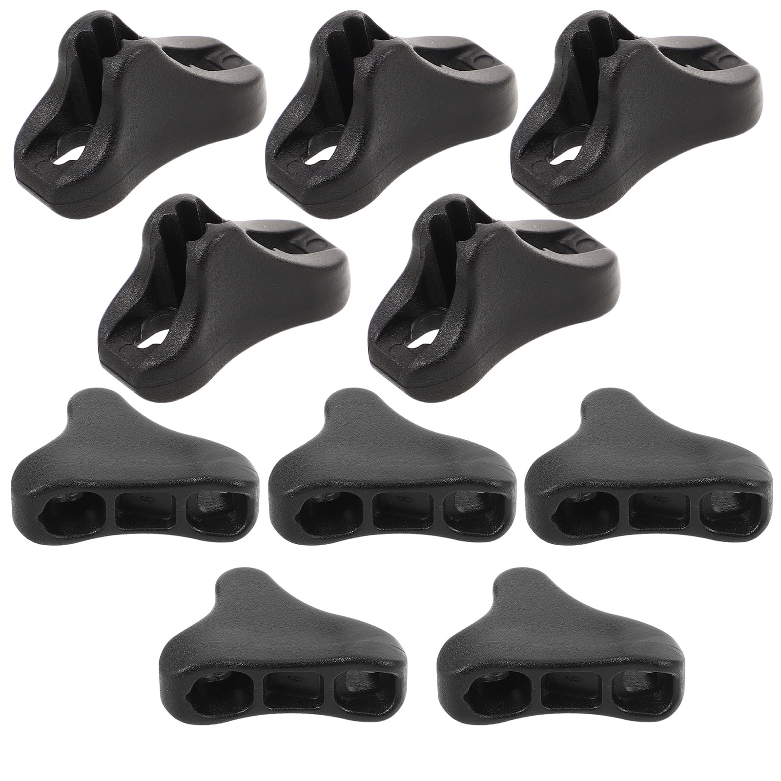 Masteelf 10 Pcs Tent Lines Tensioner Lightweight Rope Fasteners Black ...