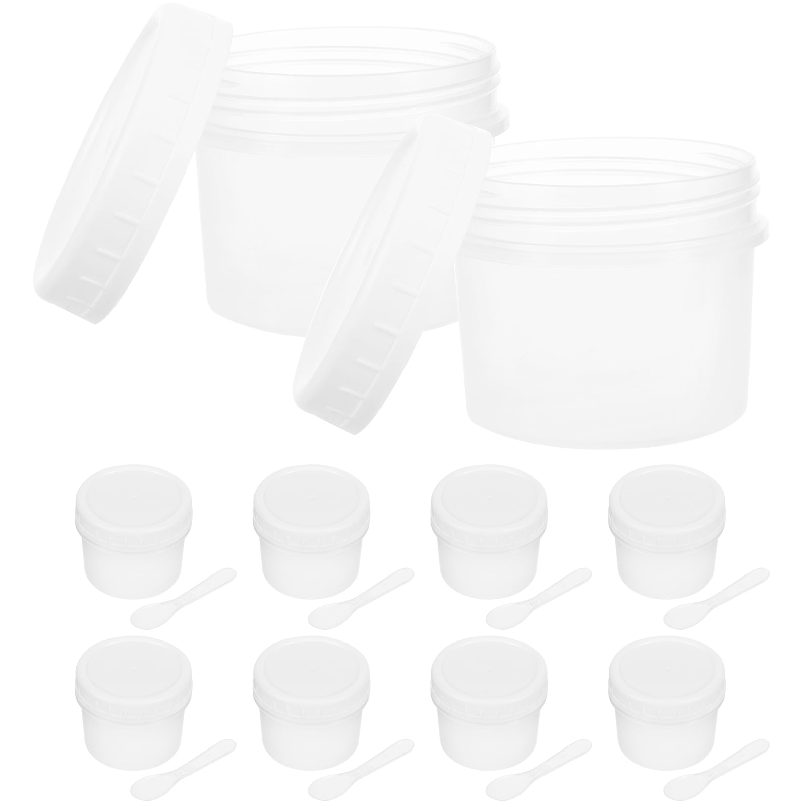 Masteelf 10 Sets Homemade Ice Cream Storage Box with Spoon - Walmart.com