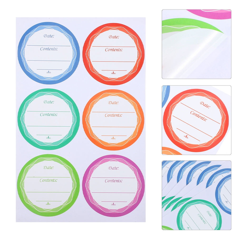 Masteelf 10 Sheets Bottles Label Removable Glass Bottles Stickers ...