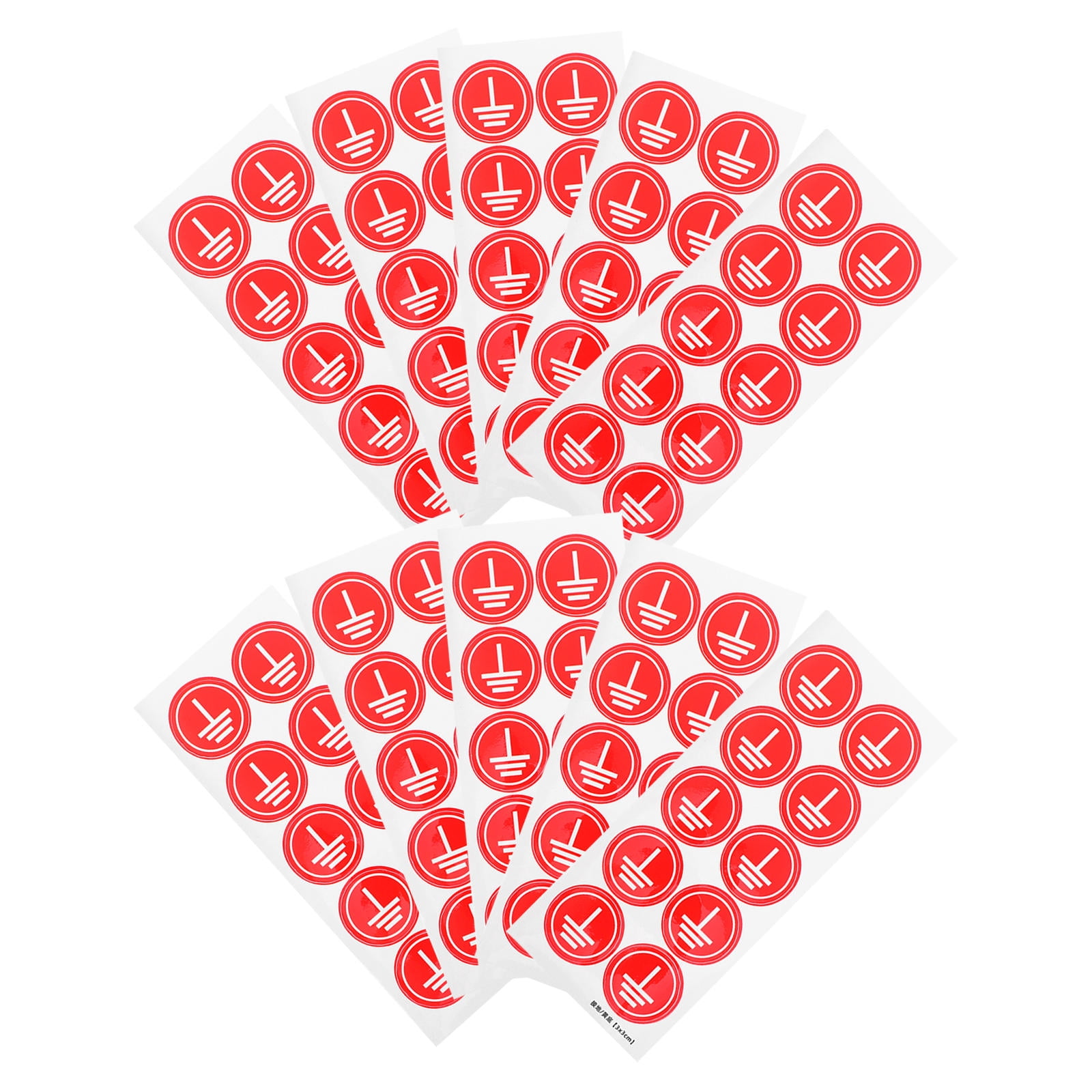 Masteelf 10 Sheets Grounding Warning Labels For Electrical Equipment ...