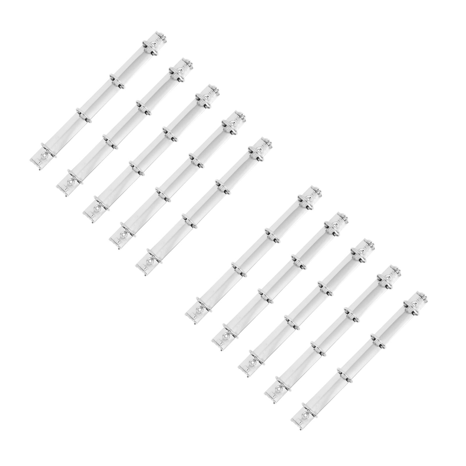 Masteelf 10 pcs A4 Metal 4-Hole Ring Binder Mechanism Loose Leaf Binder ...