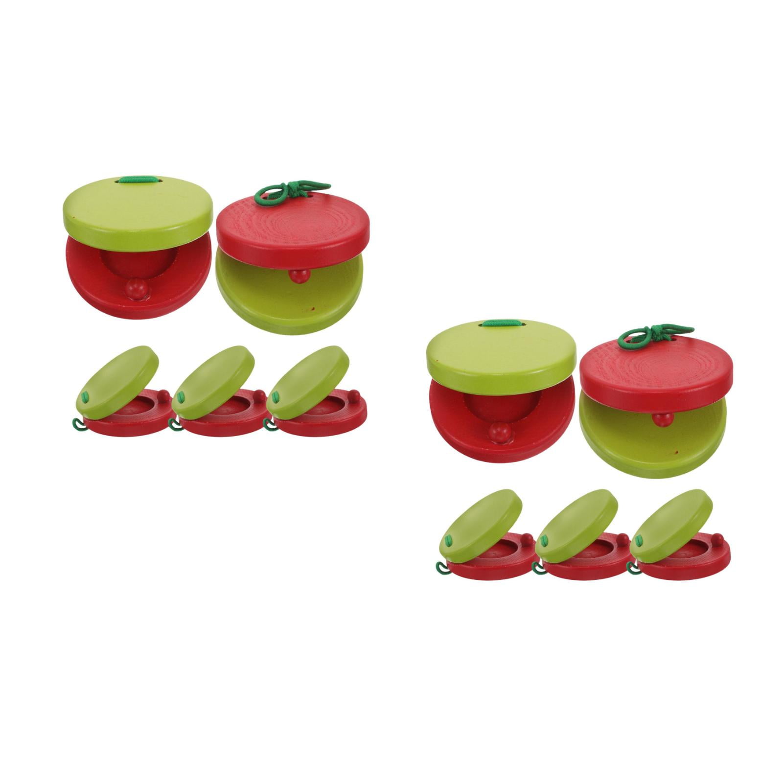 Masteelf 10 pcs Castanet Clapper Cartoon Wooden Castanet Classroom ...