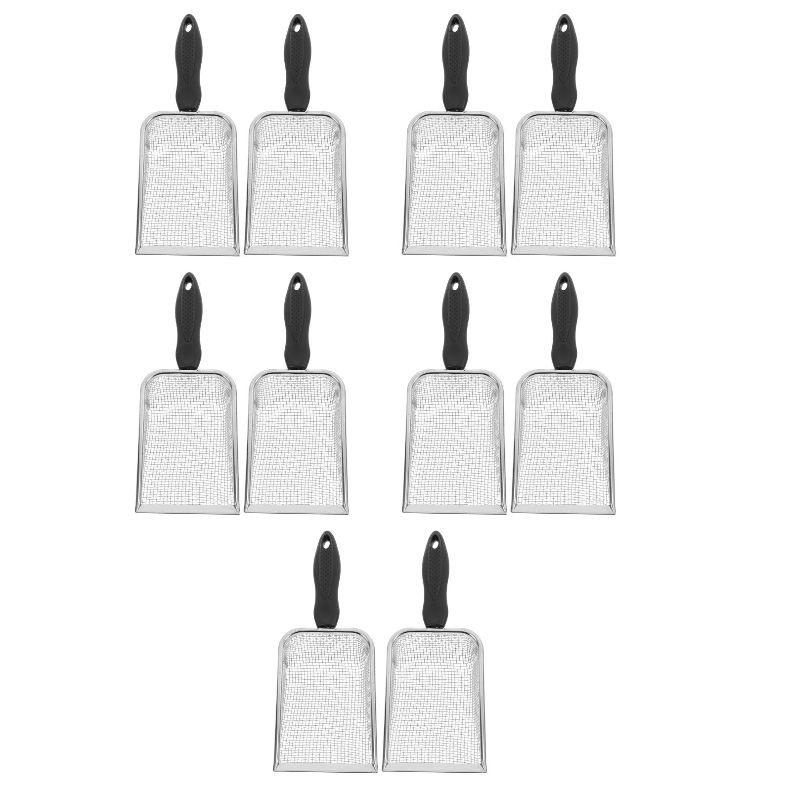 Masteelf 10 pcs Mesh Sand Shovel Multi-use Pets Litter Shovel Beach ...