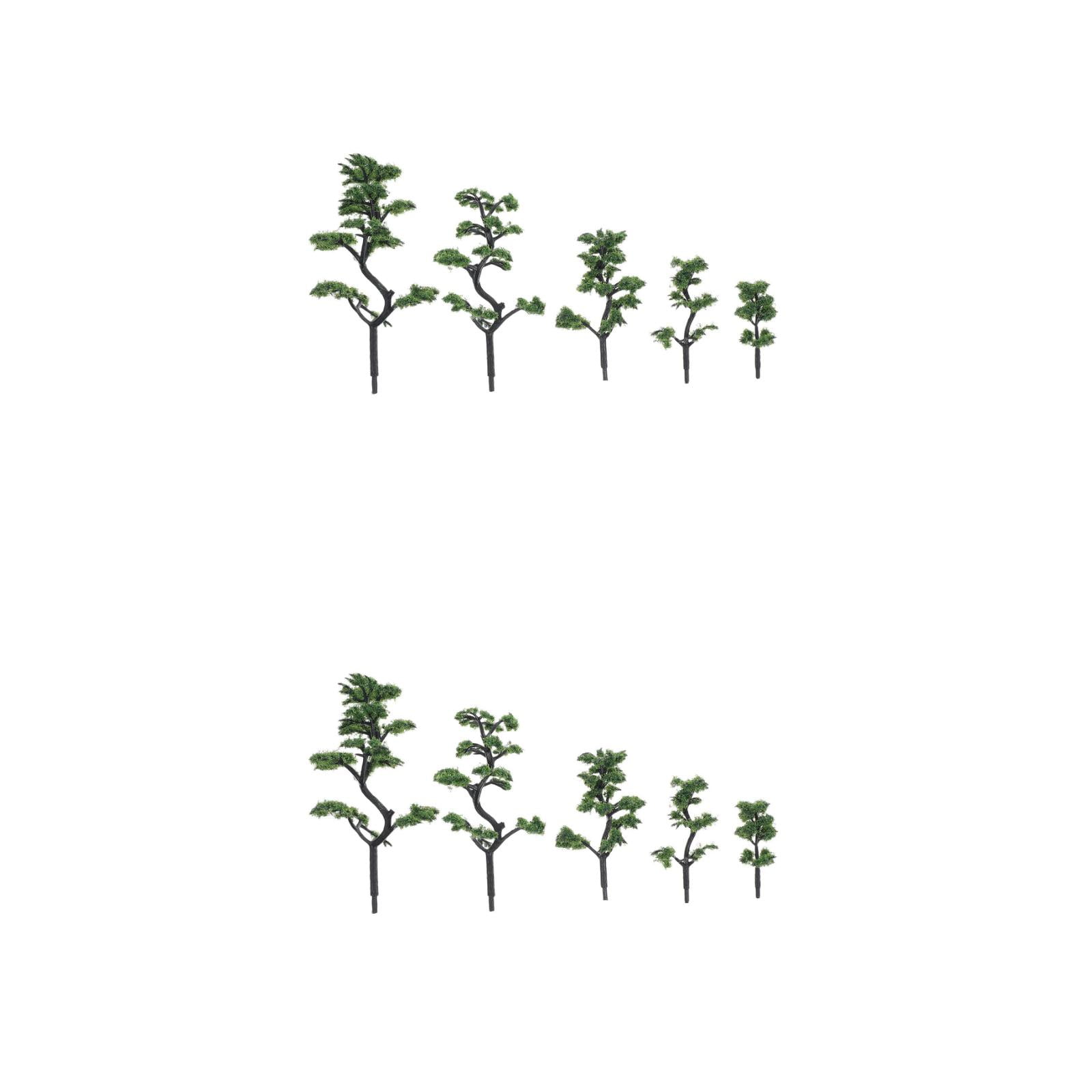 Masteelf 10 pcs Model Trees Scenery Fake Trees Mini Spruce Tree Micro ...