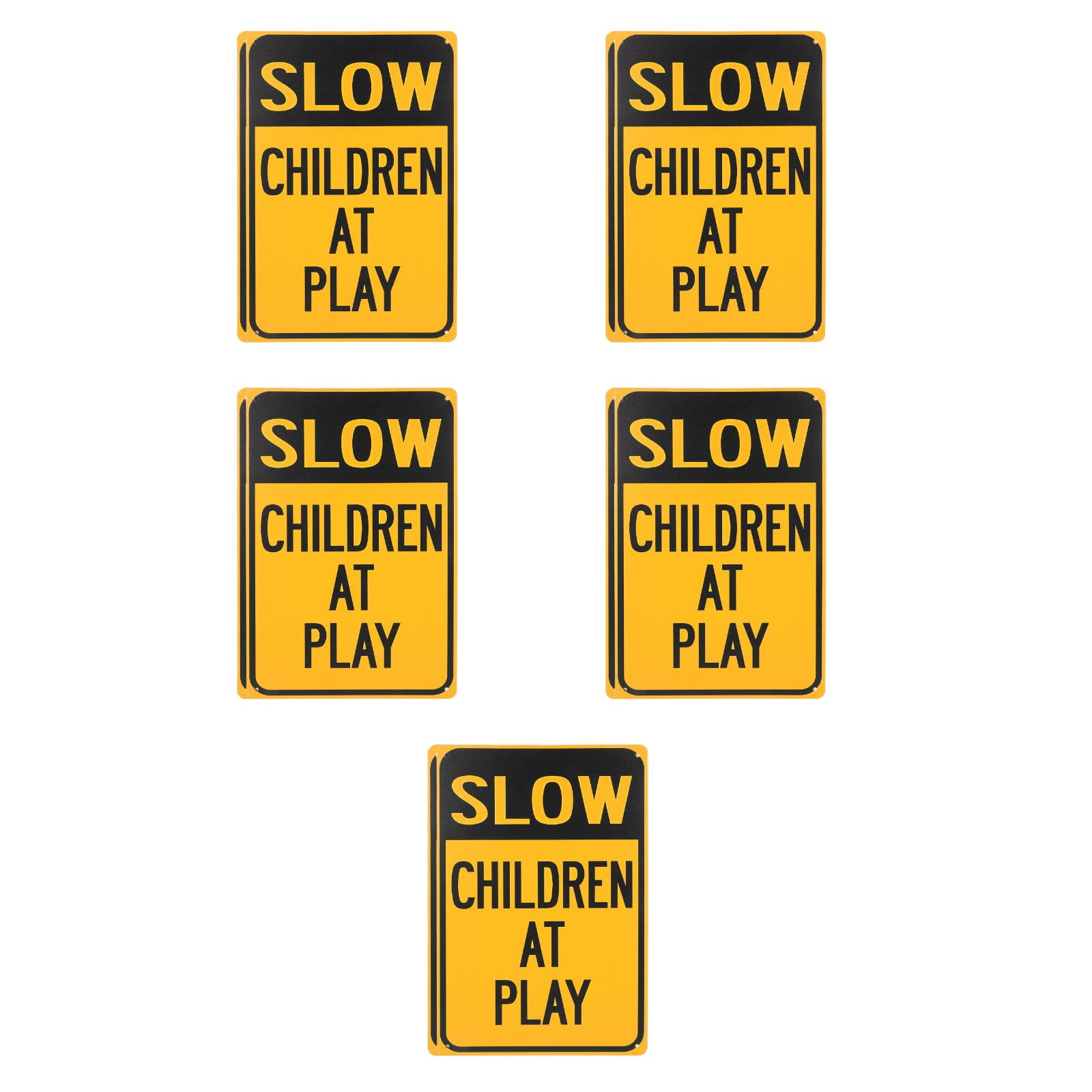 Masteelf 10 pcs Slow Down Children at Play Signs Easy to Install Kids ...