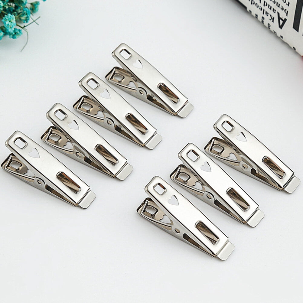 Masteelf 100 PCS/Pack Clothes Drying Hanger Windproof Clothespin Clips ...