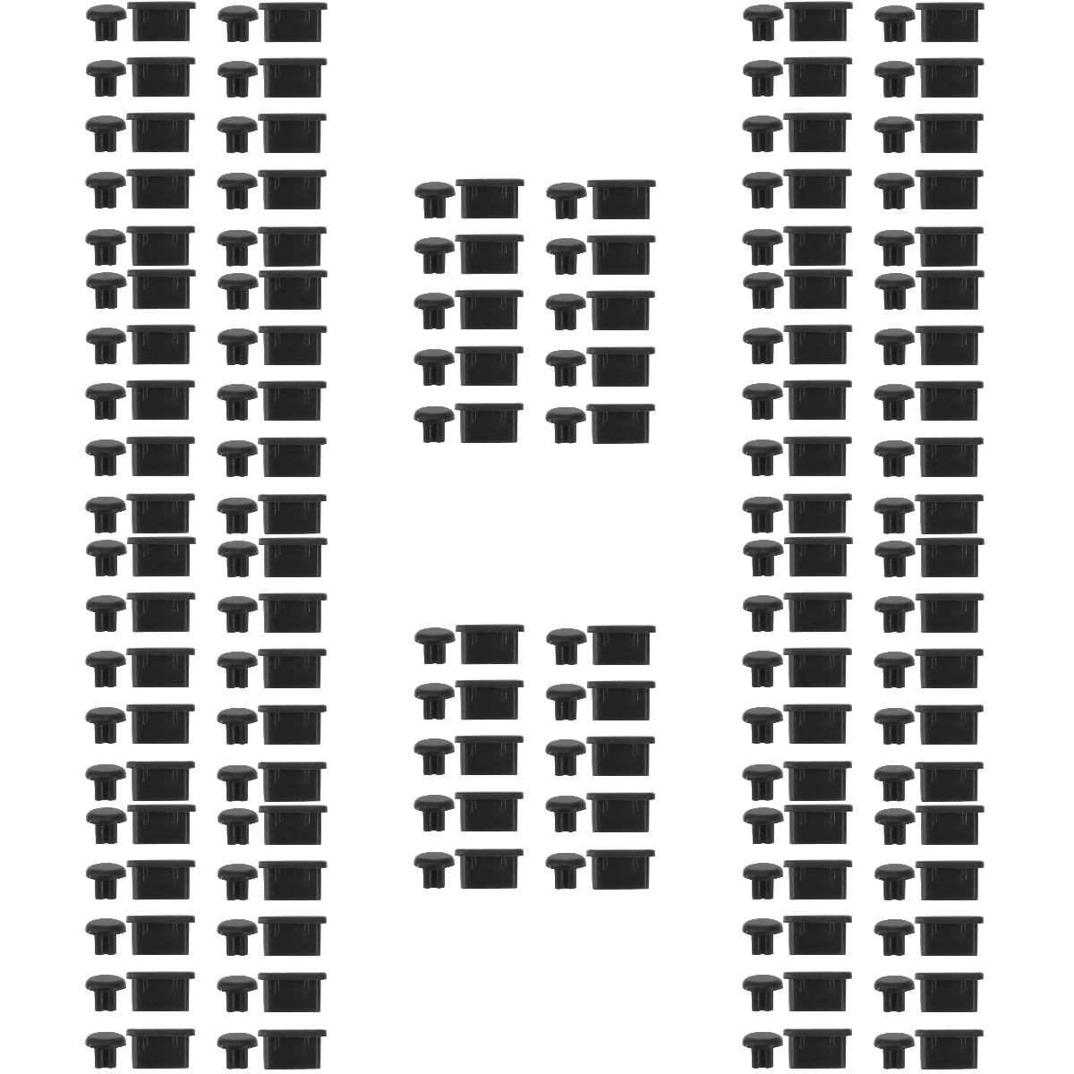 Masteelf 100 Pairs 3.5mm Earphone Jack Plugs And Type-C Port Plugs for ...