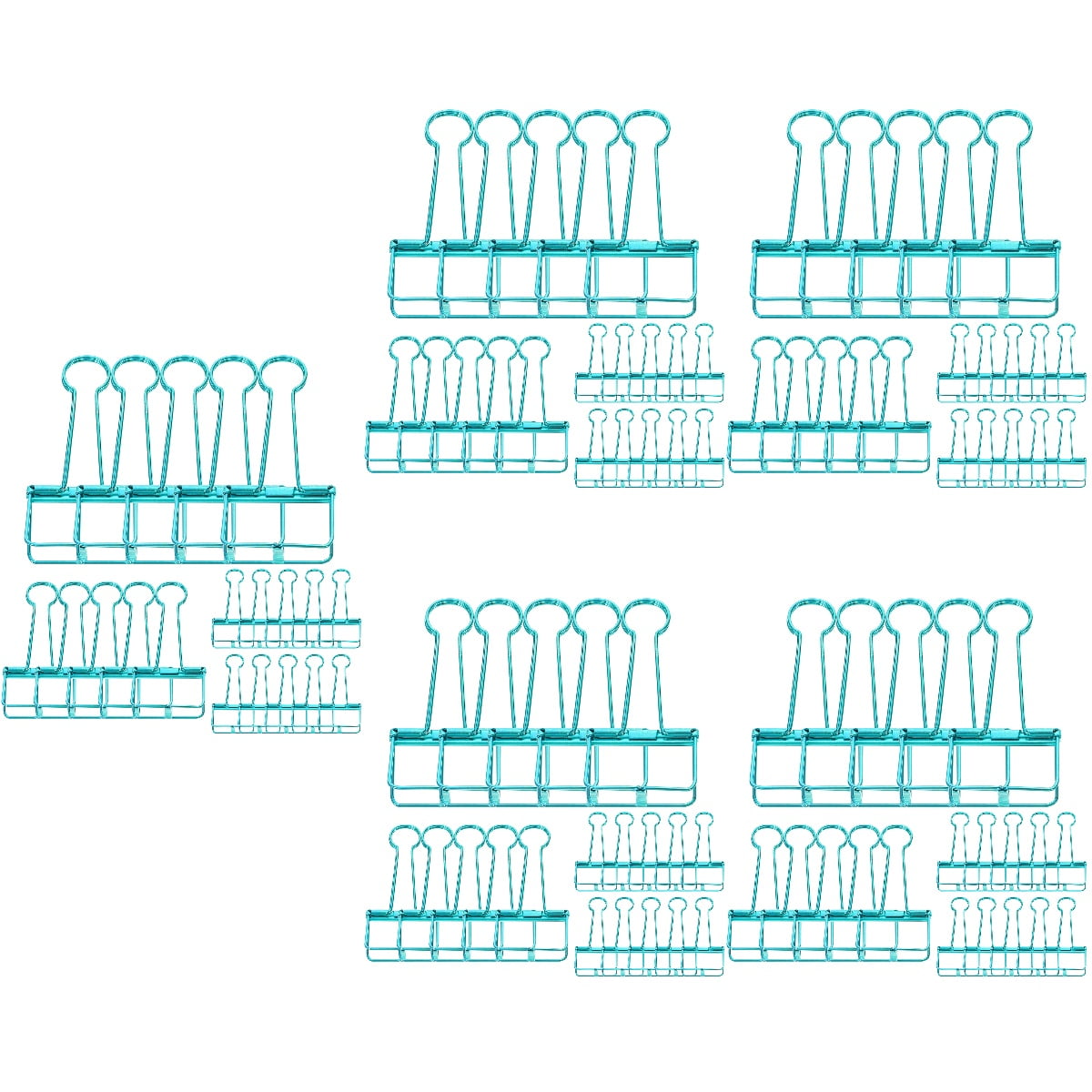 Masteelf 100 Pcs Binder Clips Colorful Clips Small Binder Clips Mini ...