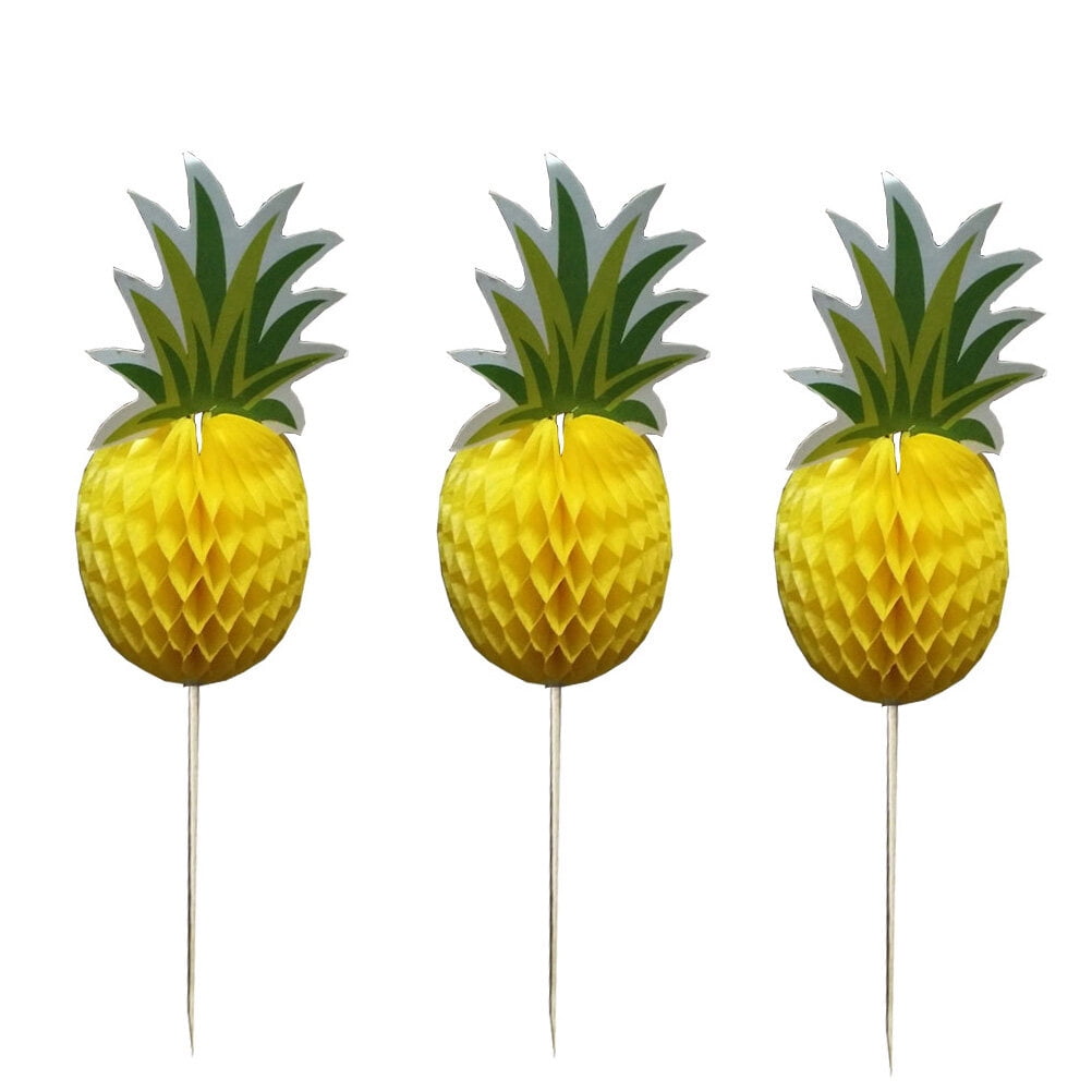 Masteelf 100 Pcs Cocktail Toothpicks Beach Cupcake Toppers Pineapple ...