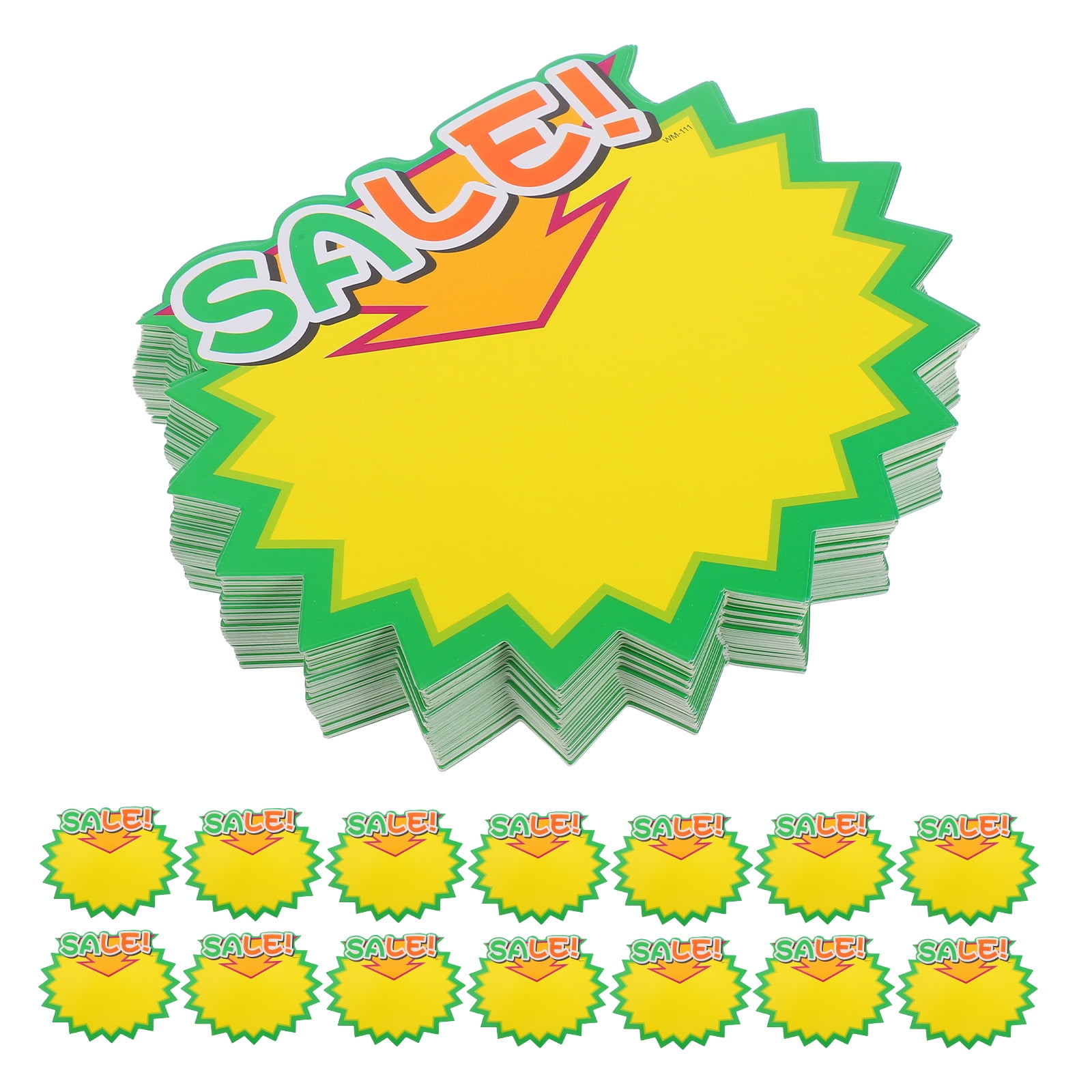 Masteelf 100 Pcs Explosive Price Tag Business Card Tags Frameless ...