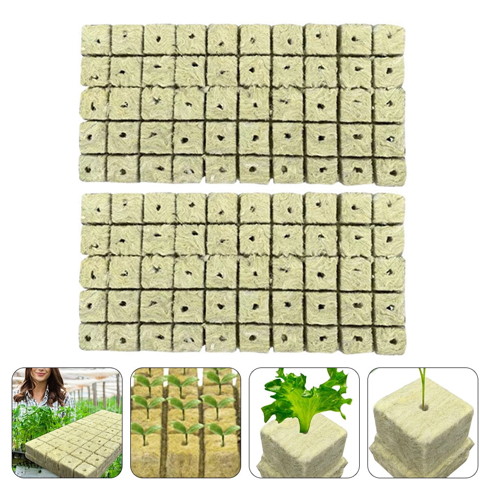 Masteelf 100 Pcs Hydroponic Grow Plugs Seedlings Substrate - Walmart.com