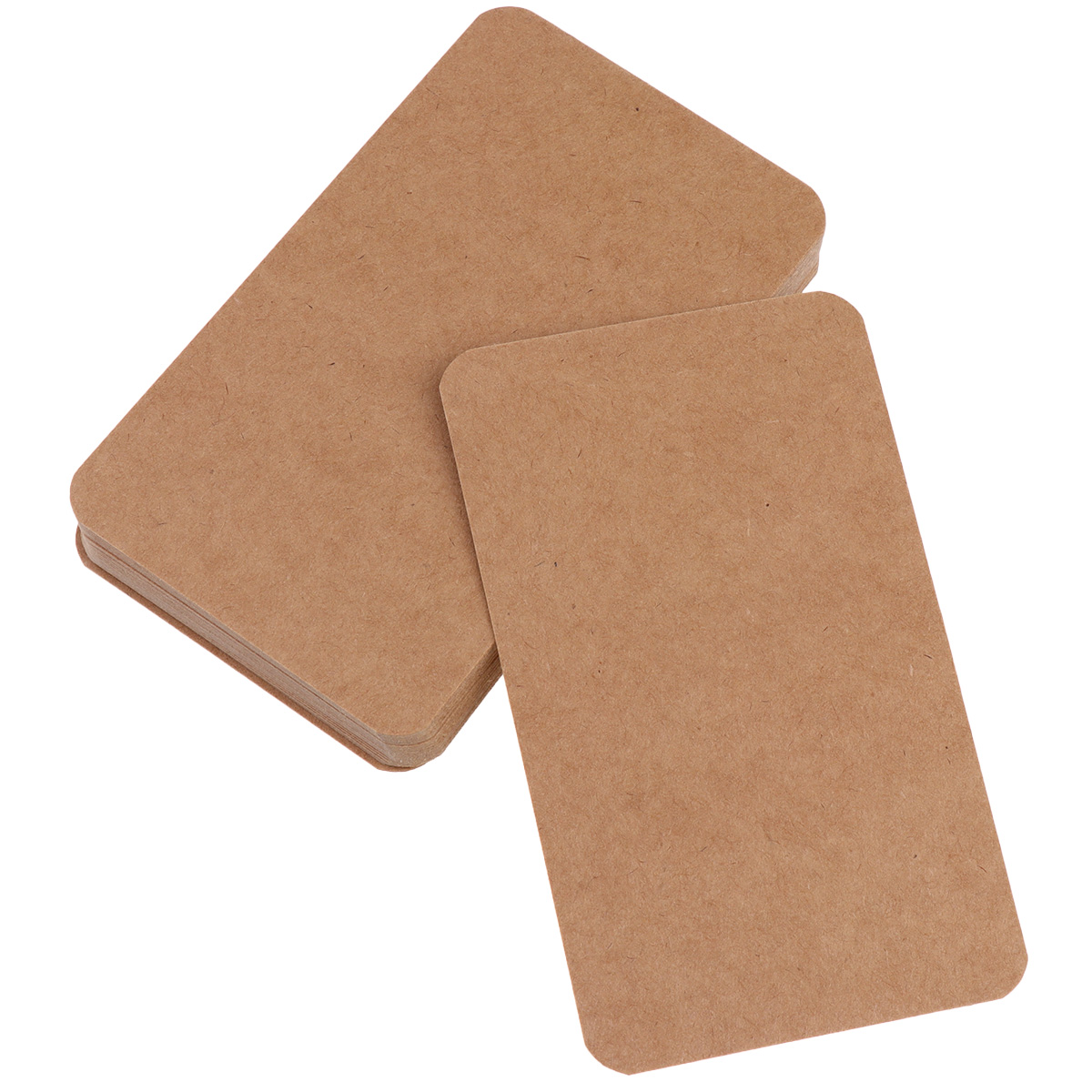 Masteelf 100 Pcs Kraft Paper Study Cards DIY Bookmark Memo Note Writing ...