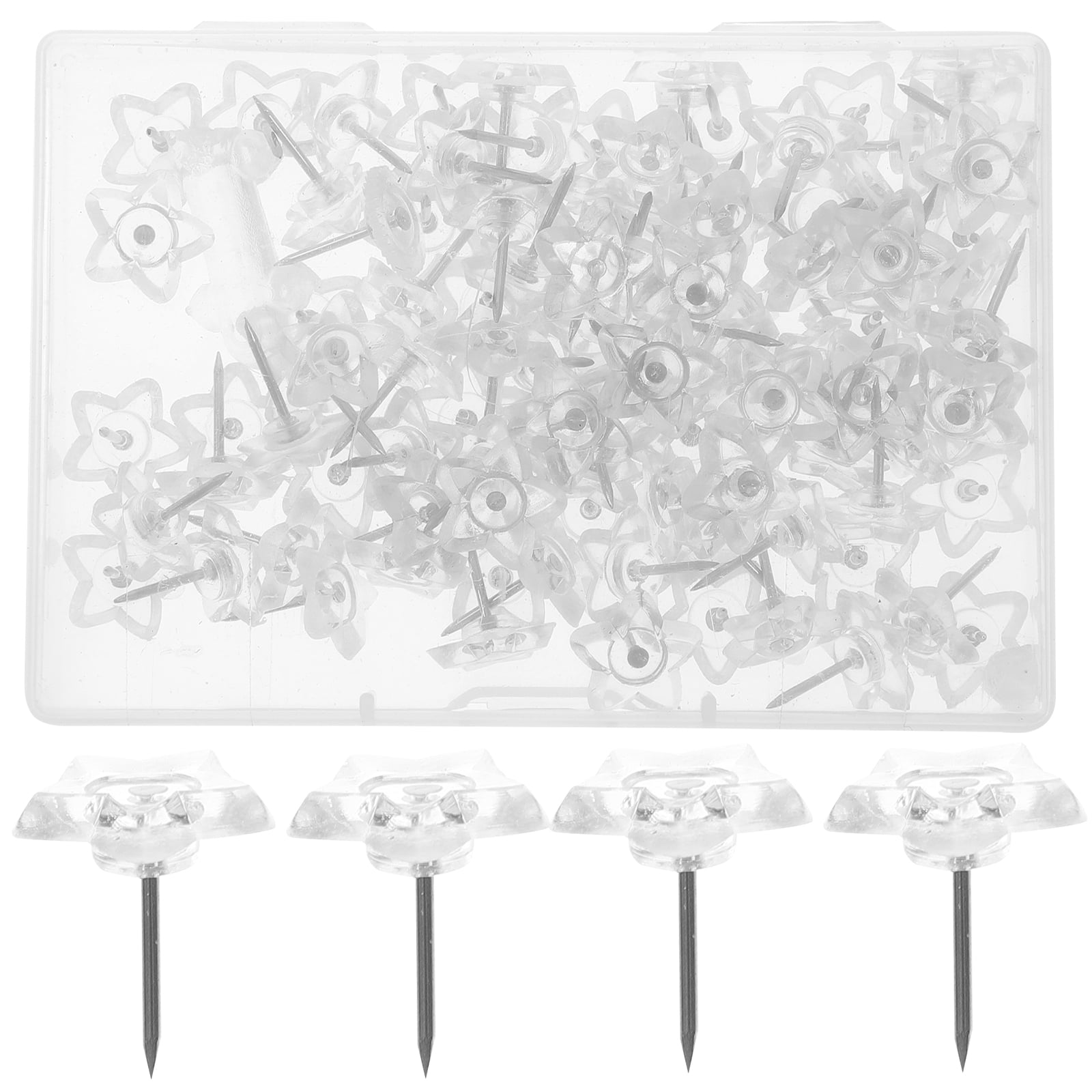 LOLIPPYY Daily Use Thumb Tacks Star Shape 100Pcs 0.8x0.5x0.5in ...