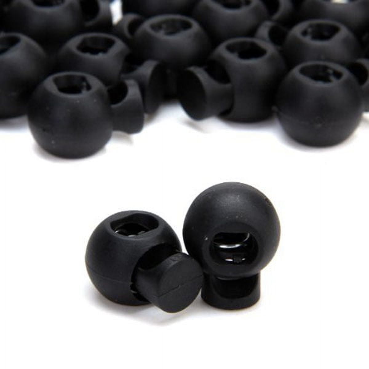 Masteelf 100 Pcs Lock Round Spring Button Spring Buttons Black ...