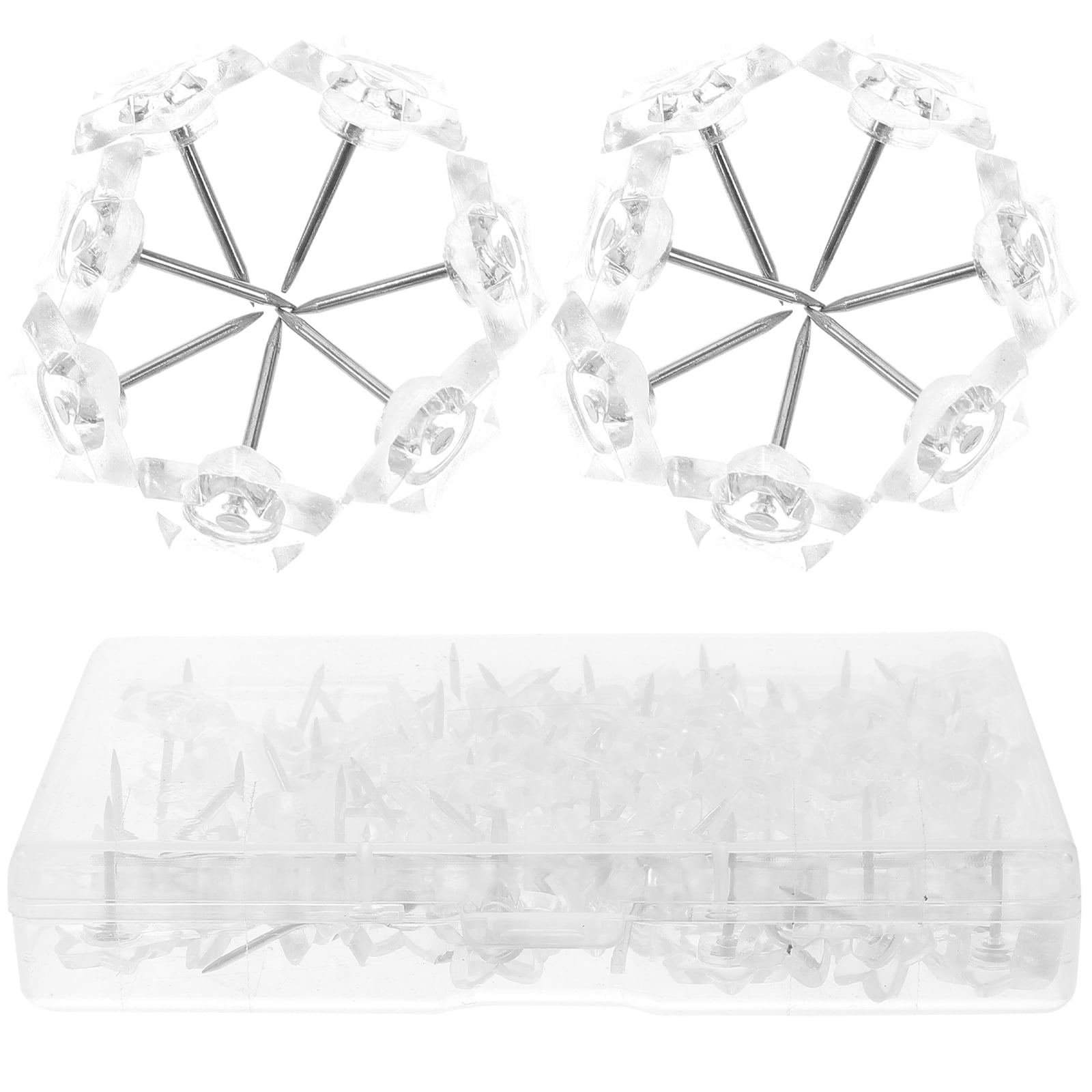 Masteelf 100 Pcs Thumbtack Map Markers Monitor Cup Holder for Office ...