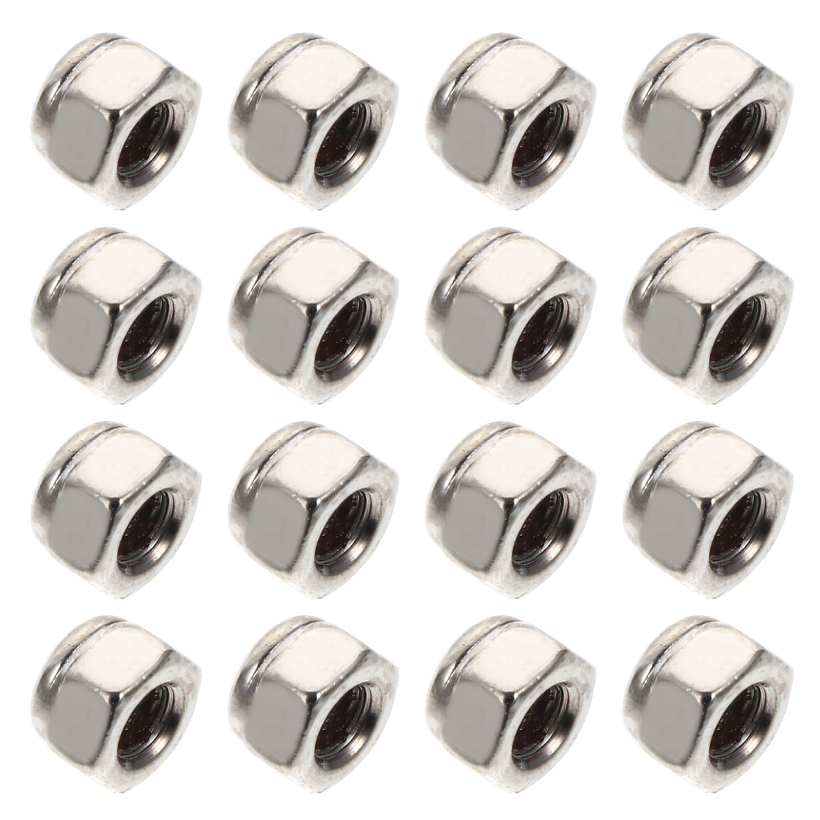 Masteelf 100 Pcs Nut Assortment Kit Hexagonal Gear Mini Silver ...