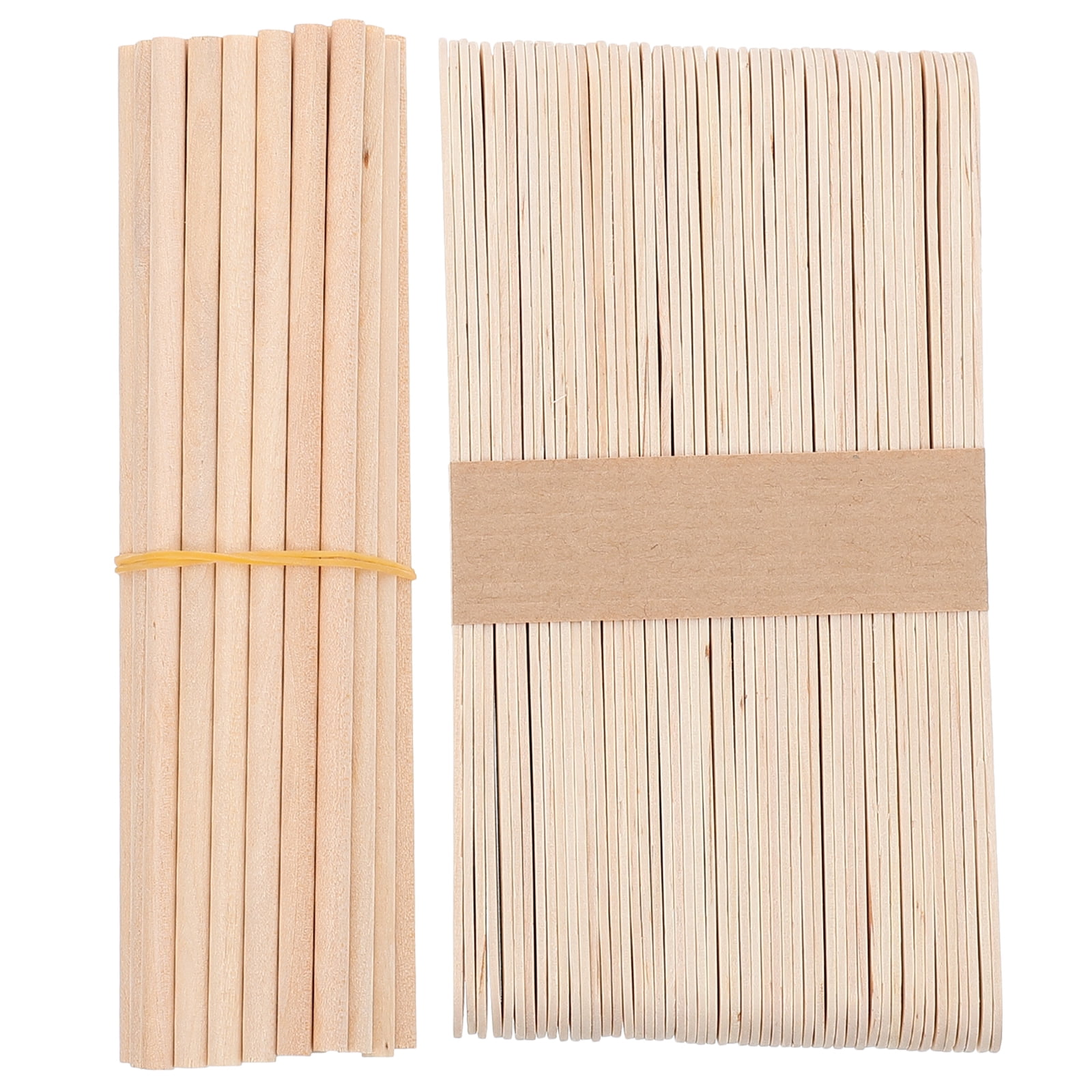 Masteelf 100 Pcs Stick for DIY Popsicle Sticks Crafts Jumbo Fudge Light ...