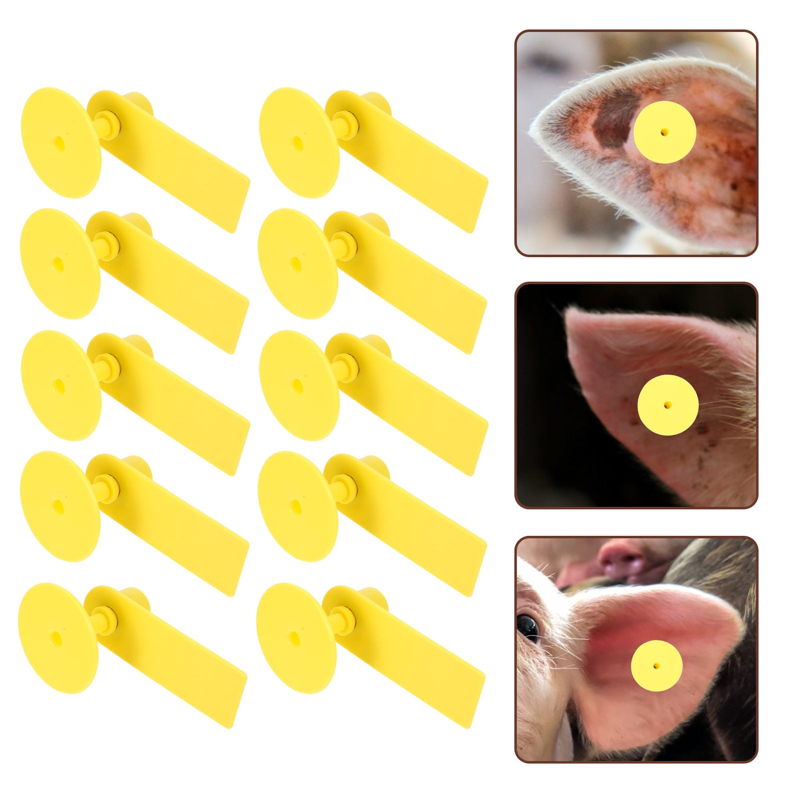 HONITANO Goat Check Tags for Goats 100 Sets 2.05X1.10X0.43In - Walmart.com