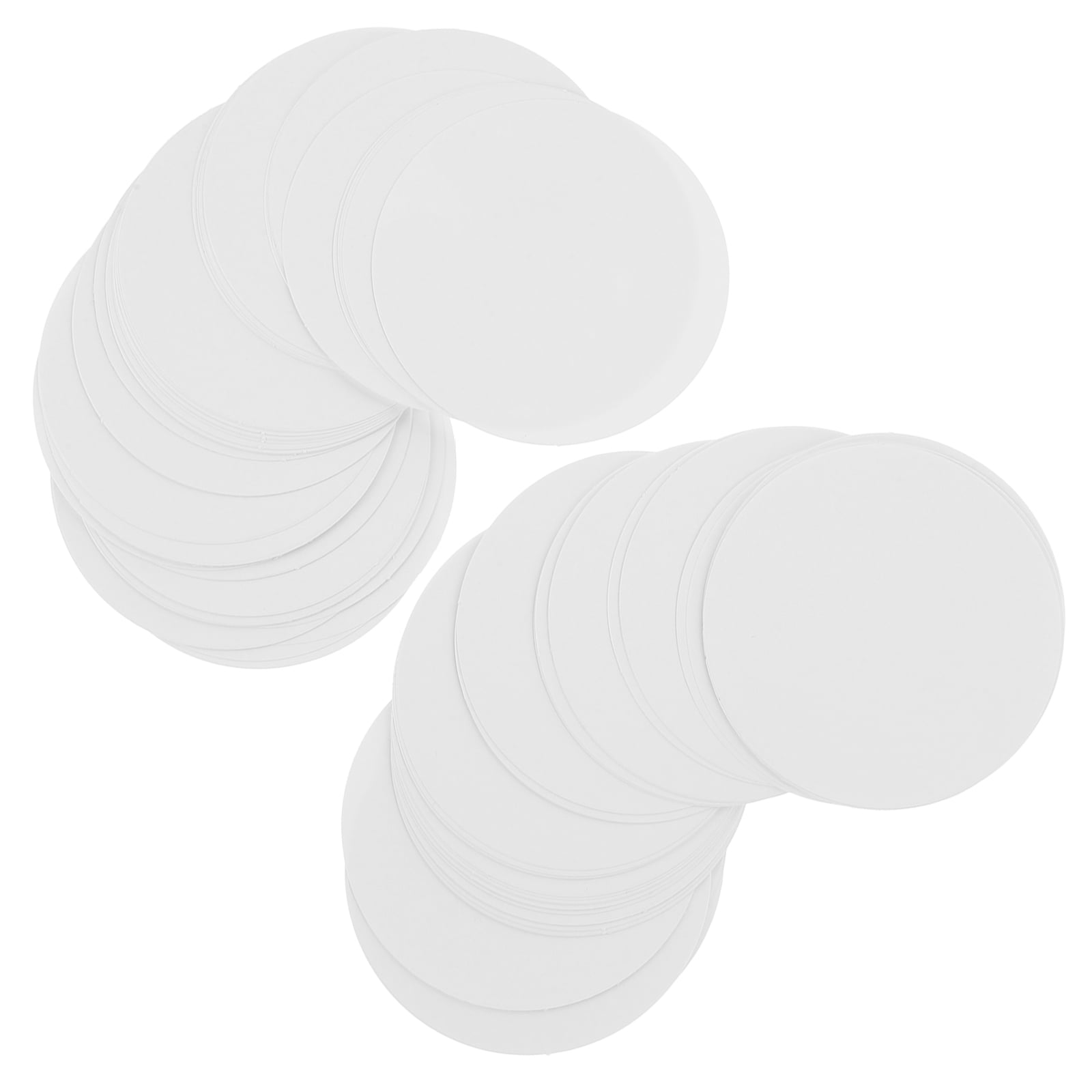 Masteelf 100 Sheets Blank Circle Papers Office 4.40X4.40X0.10CM White ...