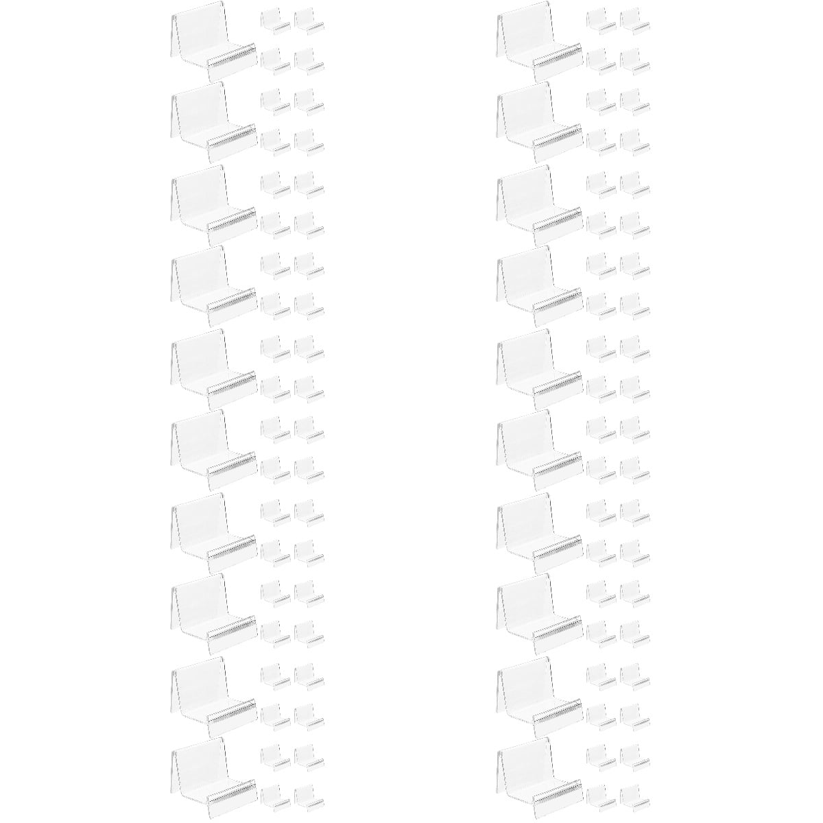 Masteelf 100 pcs Clear Wallet Display Stand Retail Store Holder Shelf ...