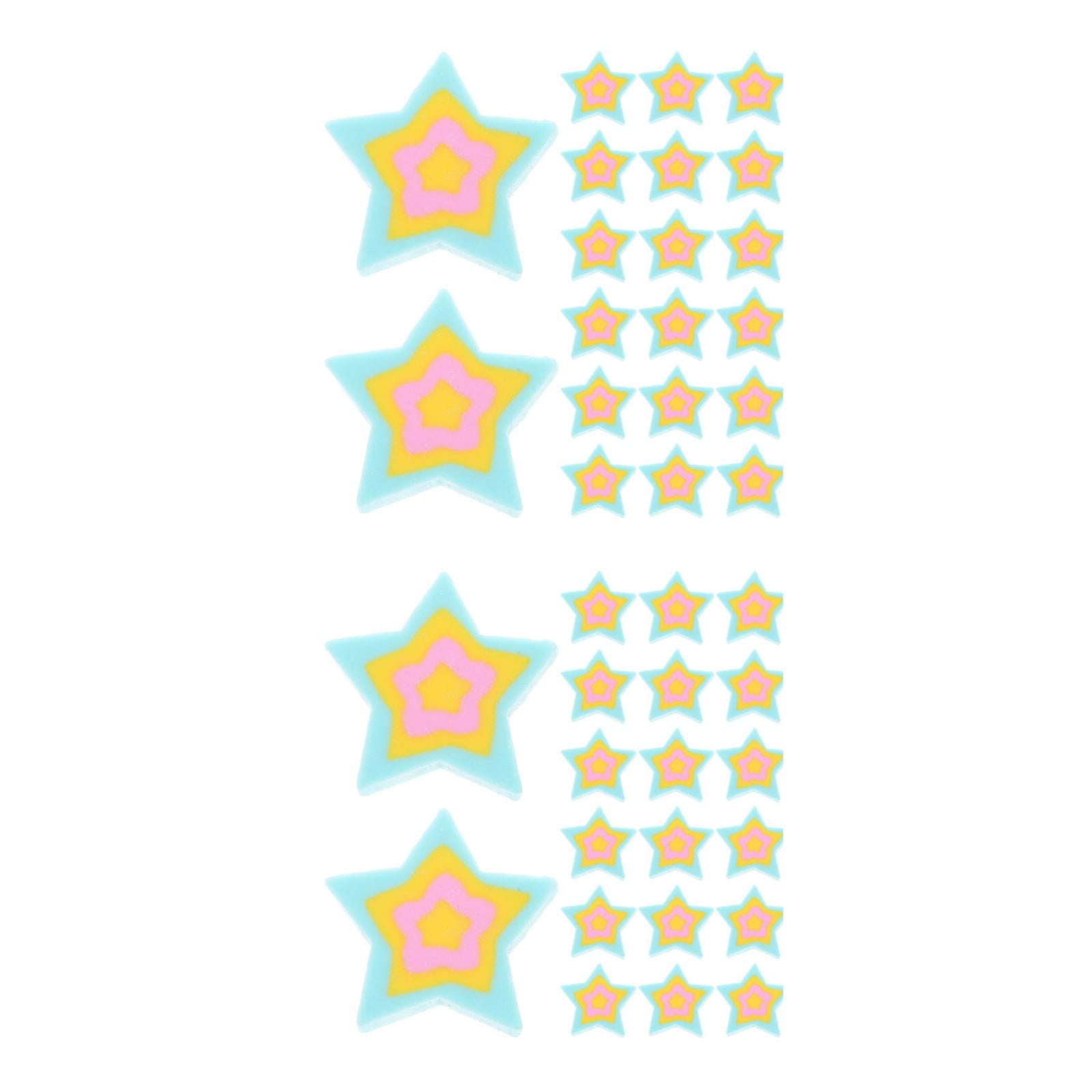Masteelf 100 pcs Kawaii Star Shaped Miniature Erasers Tiny Cartoon ...