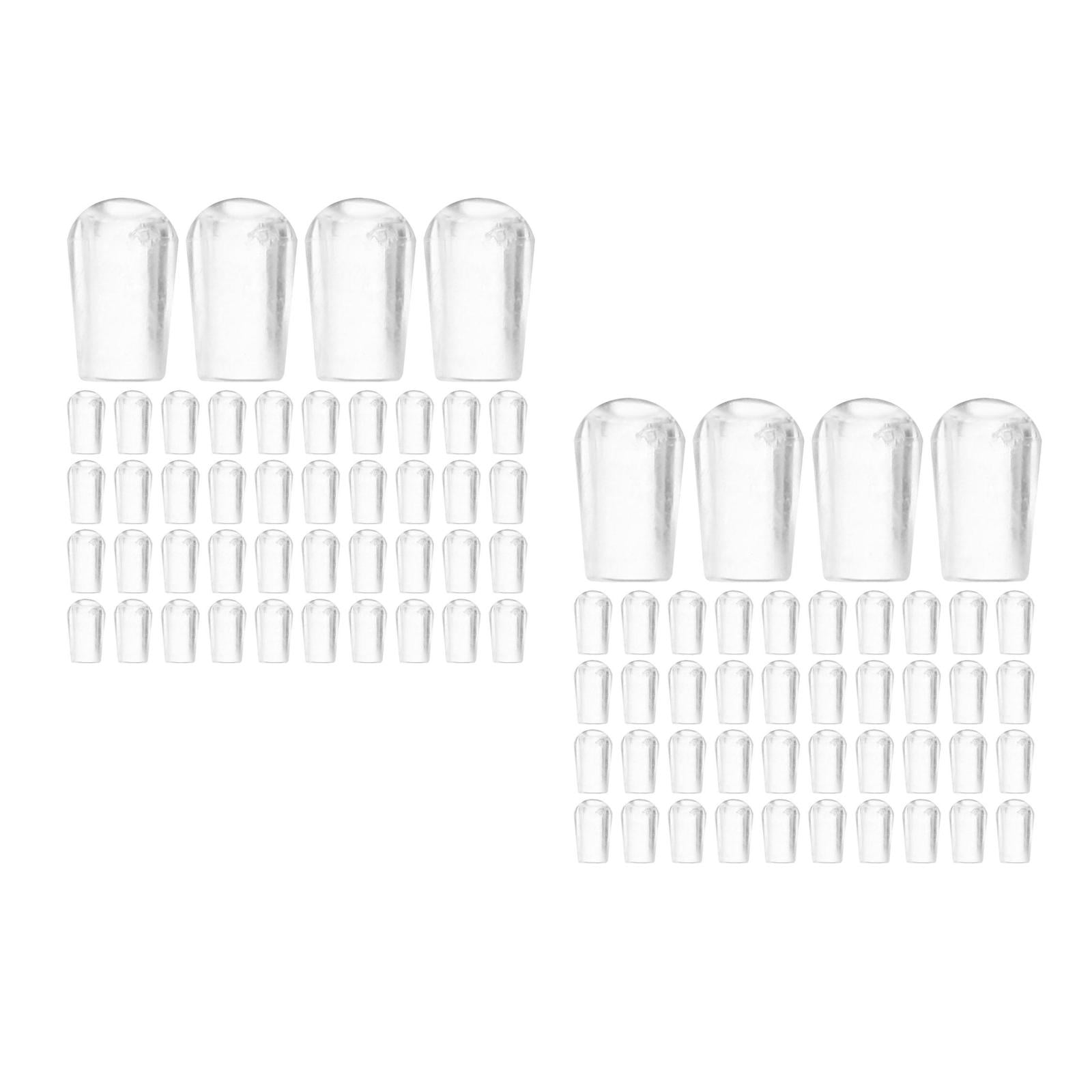 Masteelf 100 pcs PVC End Caps for Wire Metal Tubing Rubber Tips Shelf ...