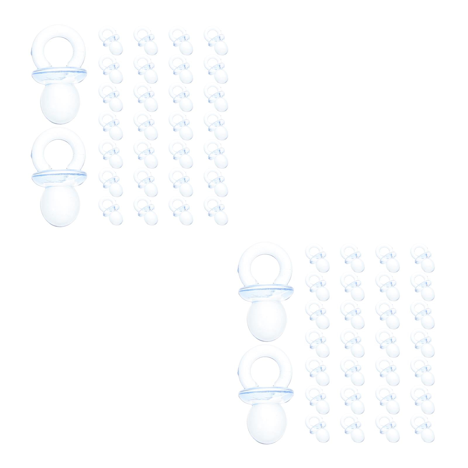 Masteelf 100 pcs Pacifier Baby Girl Baby Shower Table Decorations ...