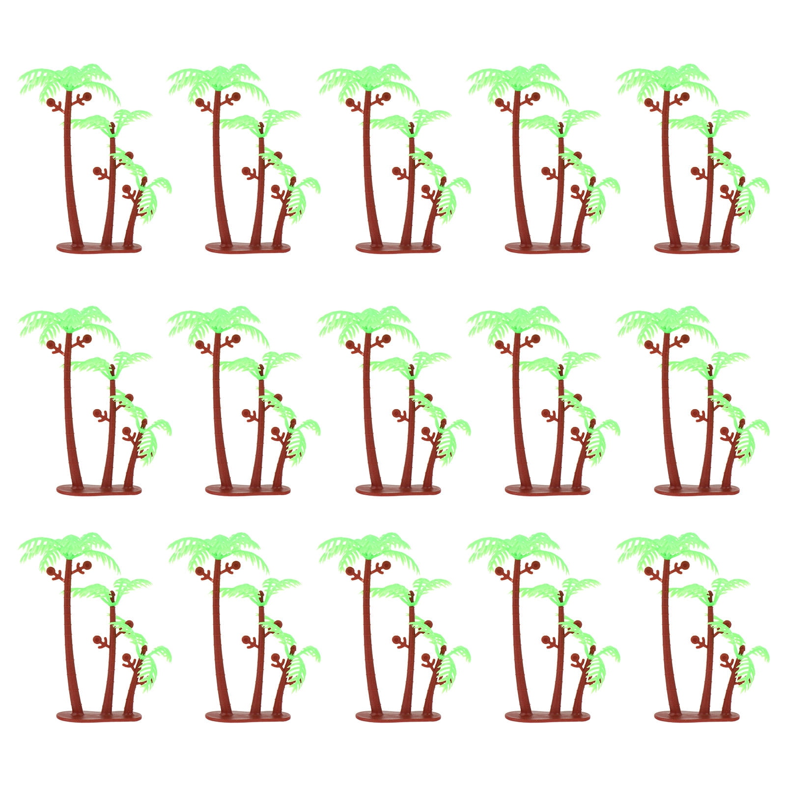 Masteelf 100 pcs Plastic Simulation Coconut Tree Microlandscape Cake ...