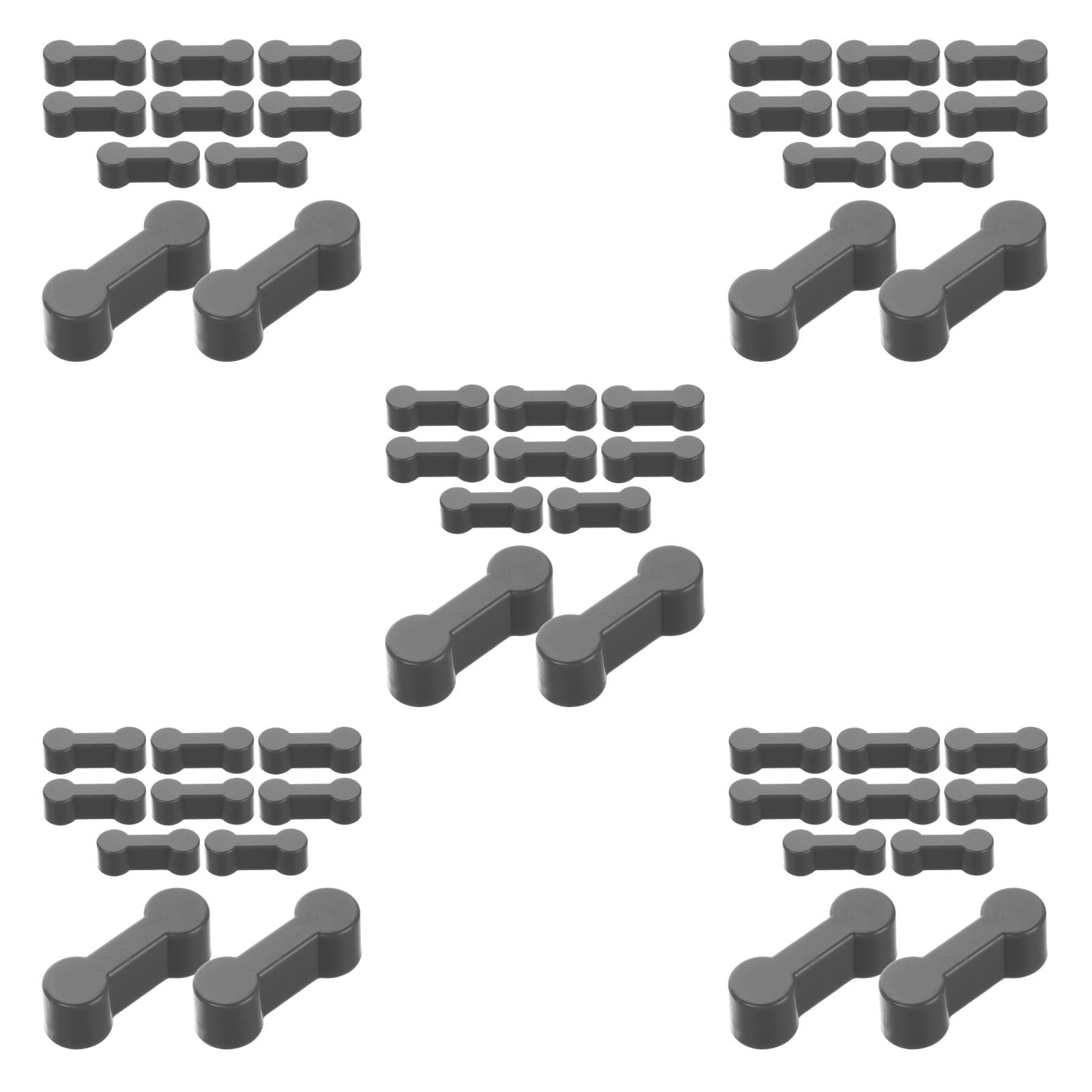 Masteelf 100 pcs Plastic Train Track Adapter Kit Dog Bone Connectors ...