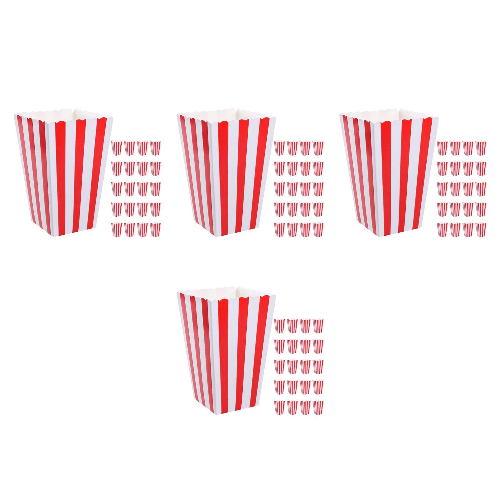 Masteelf 100 pcs Popcorn Cups Classic Popcorn Paper Containers Retro ...