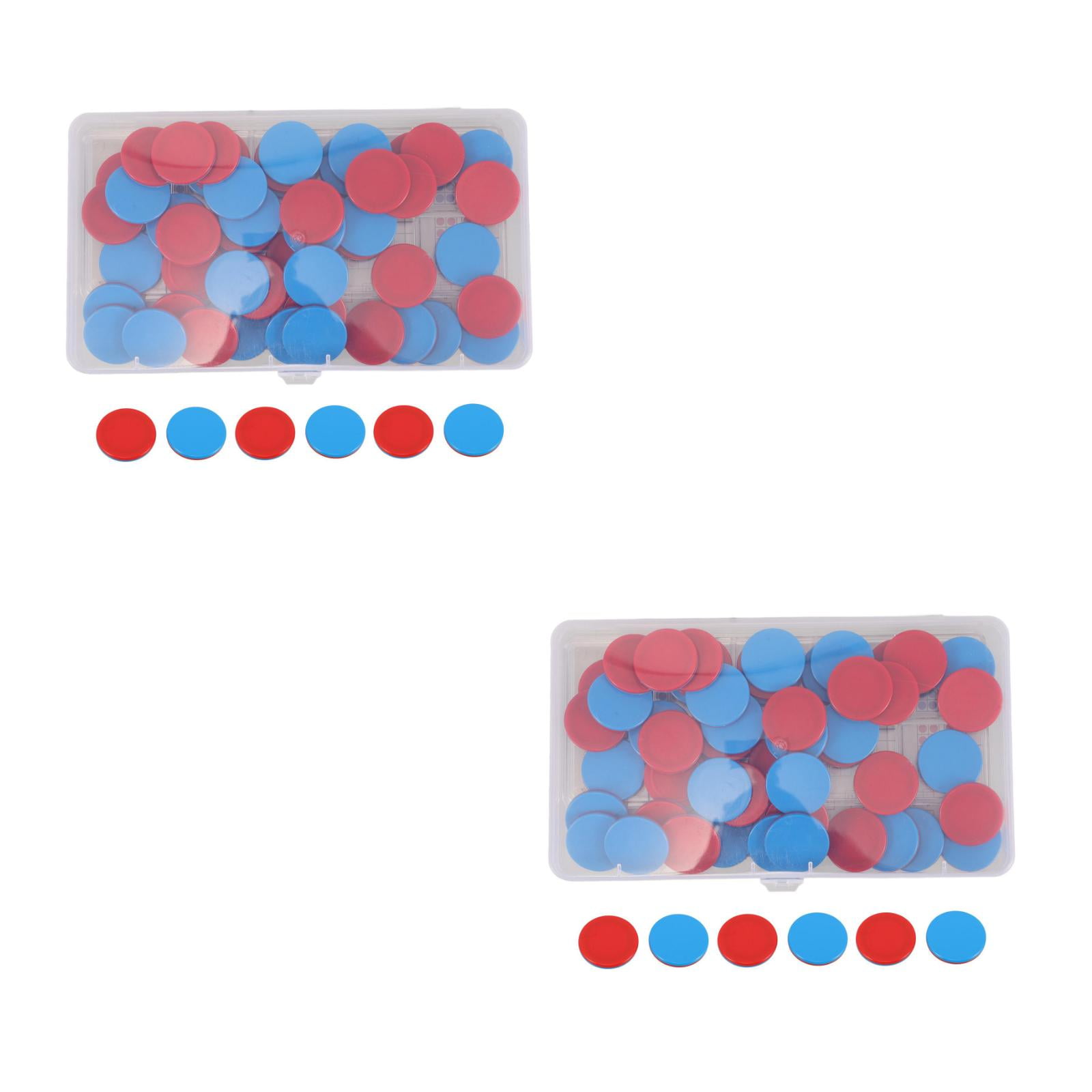 Masteelf 100 pcs Ten Frame Math Counters Plastic Math Discs Tokens Math ...